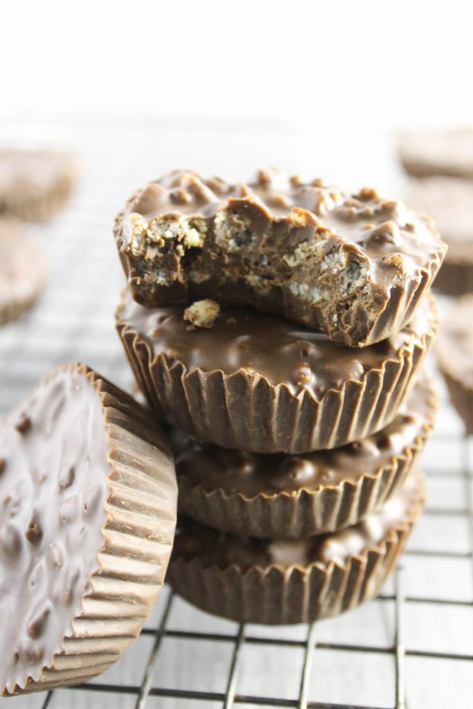 5-Minute Vegan Chocolate Crunch Cups | Baking You Happier