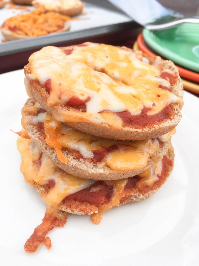 Mini Pizza Bagels | Baking You Happier