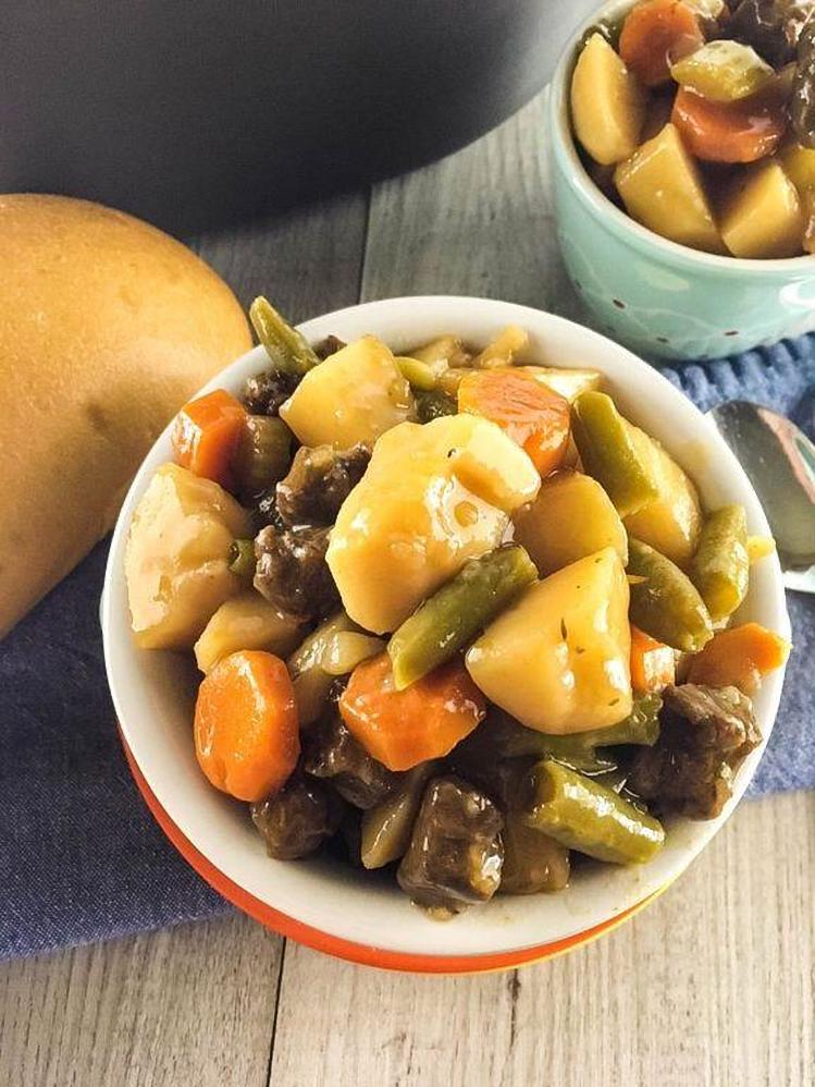 Vegetarian Beef Stew | Baking You Happier