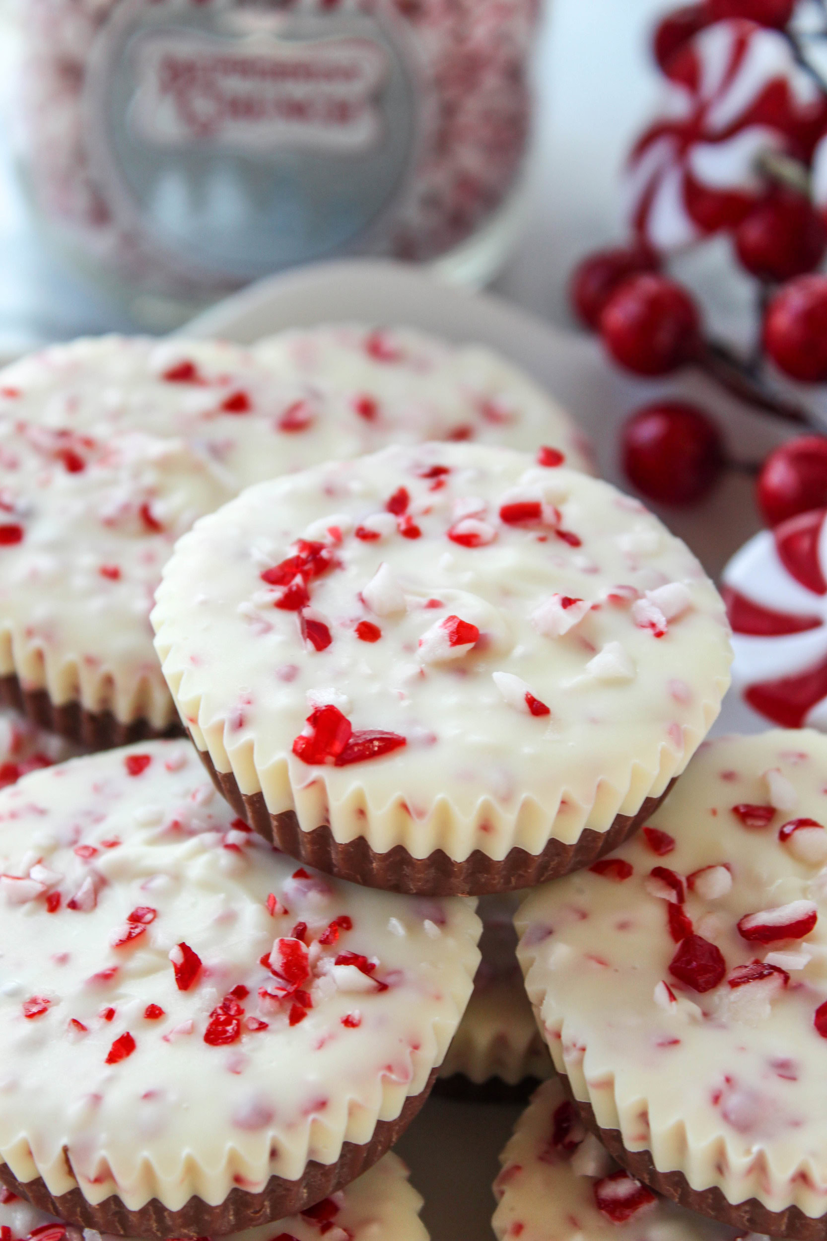 Peppermint Bark Cups | Baking You Happier