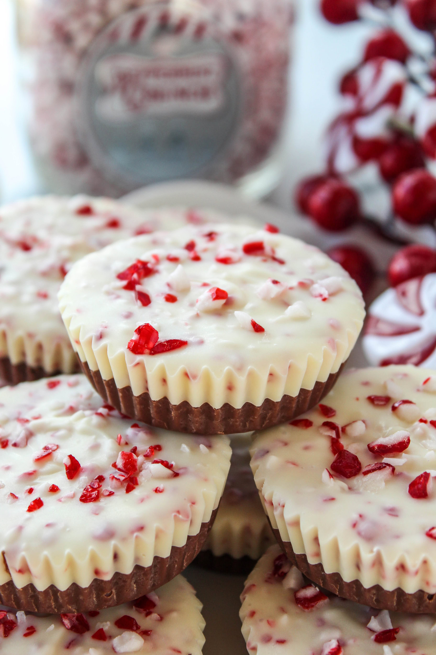 Peppermint Bark Cups | Baking You Happier