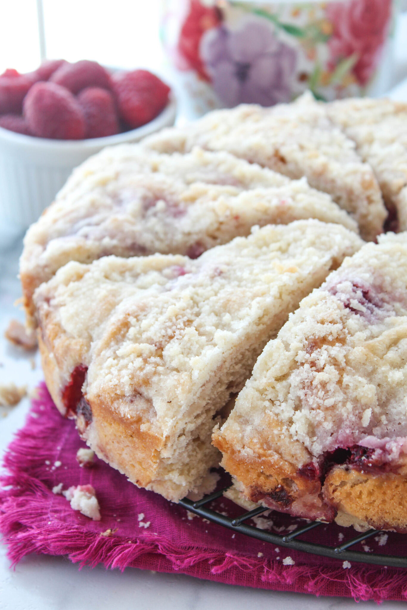 Raspberry Coffee Cake | Baking You Happier