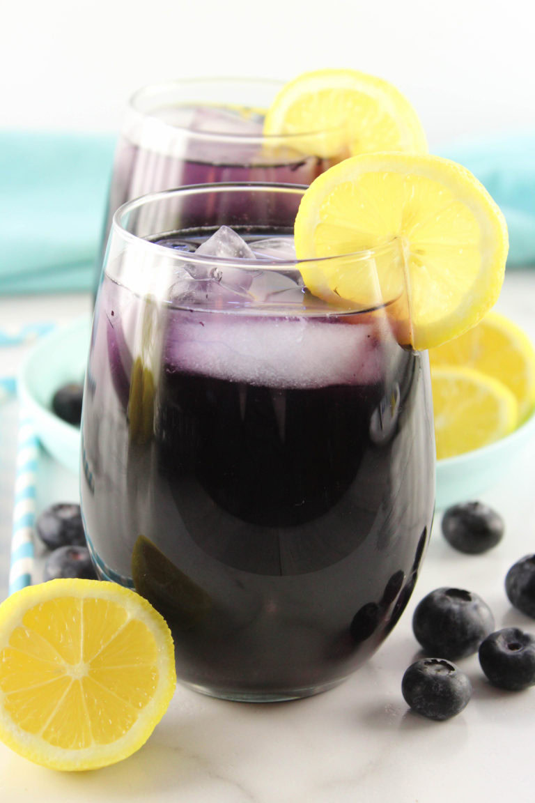 Blueberry Infused Lemon Water - Baking You Happier