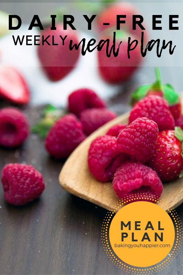 Dairy-Free Weekly Meal Plan | Baking You Happier