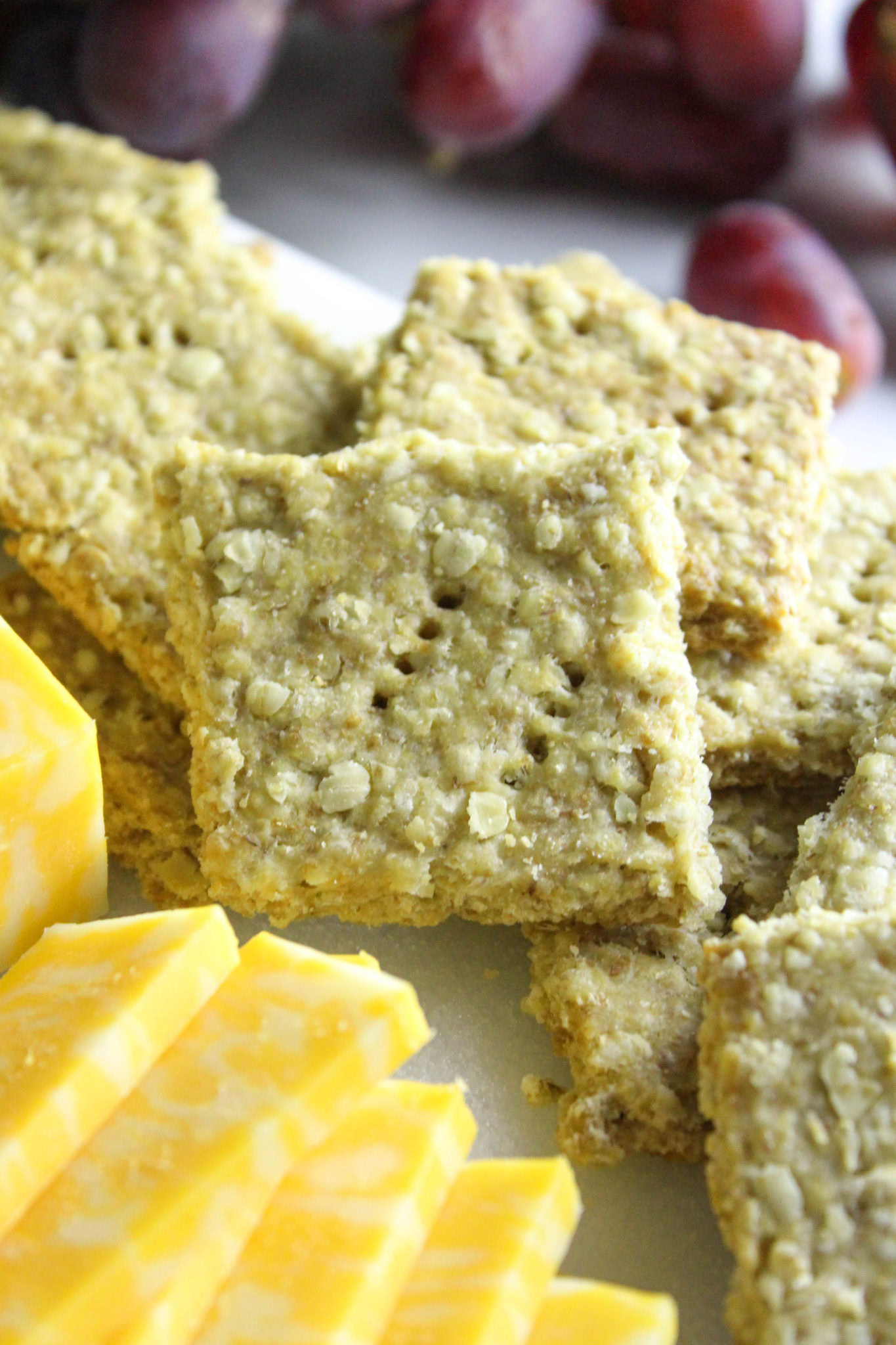 Homemade Wheat Crackers | Baking You Happier