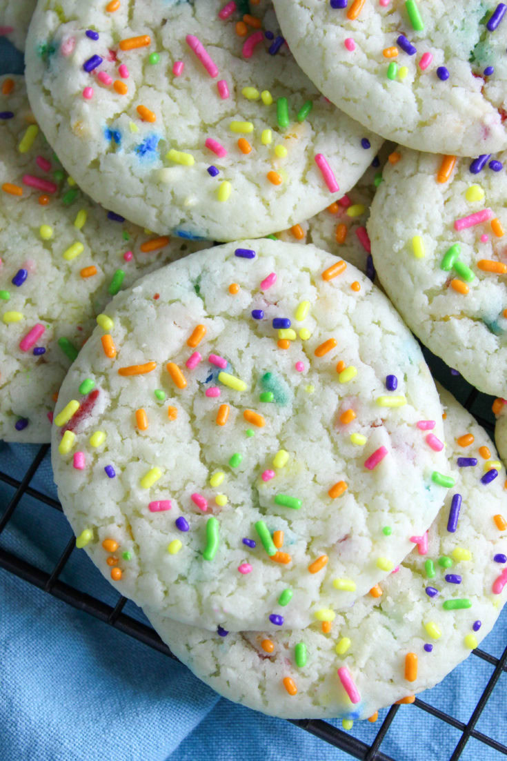 Funfetti Cake Mix Cookies - Baking You Happier