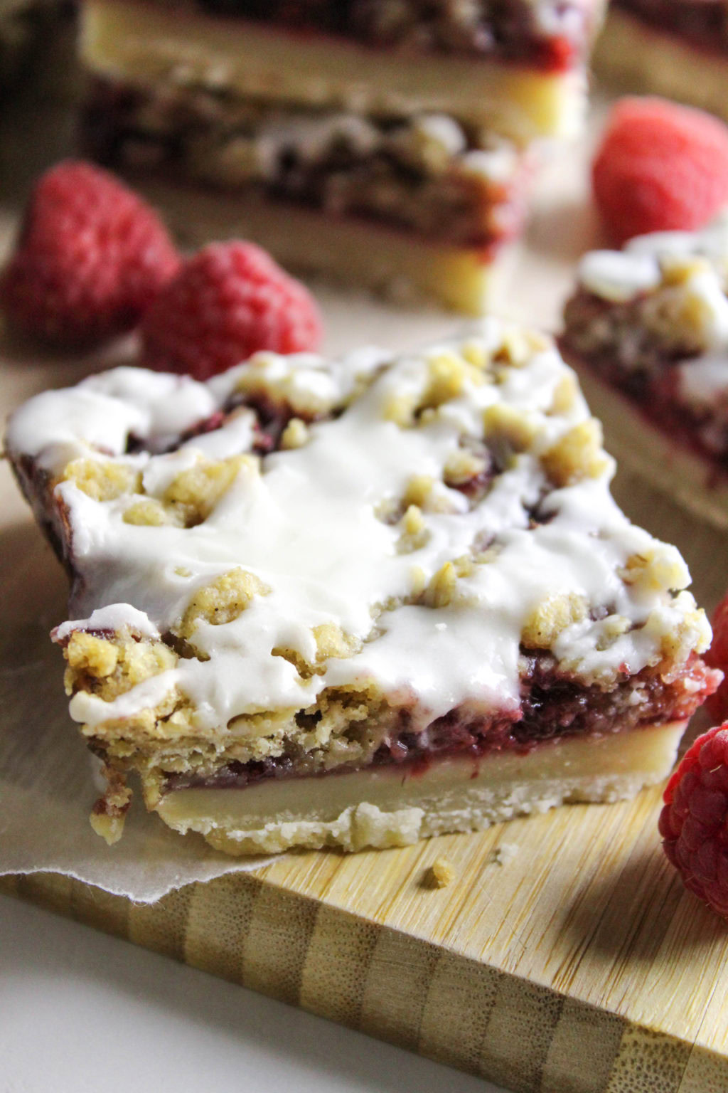 Raspberry Streusel Shortbread Bars | Baking You Happier