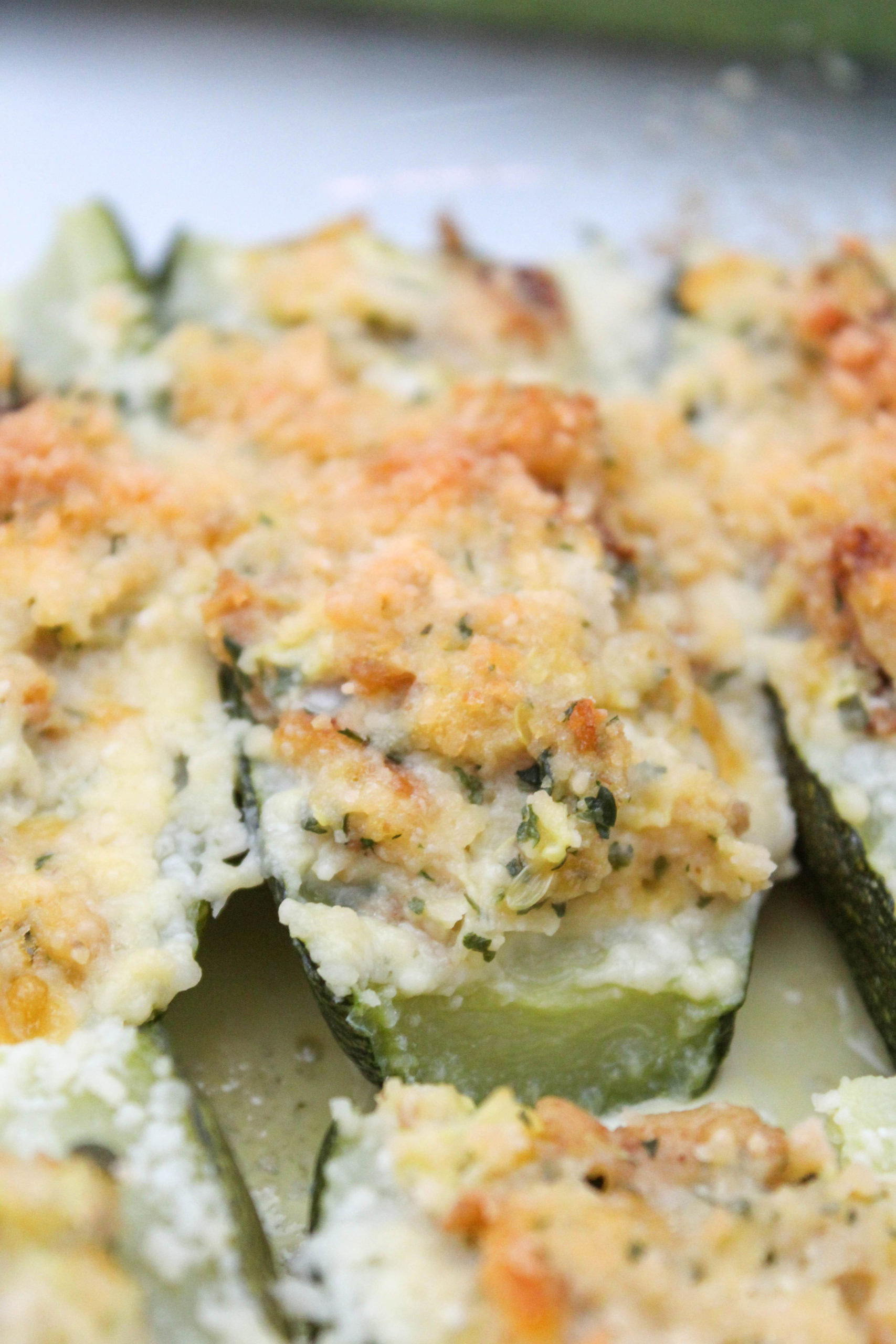 Stuffed Zucchini Boats | Baking You Happier