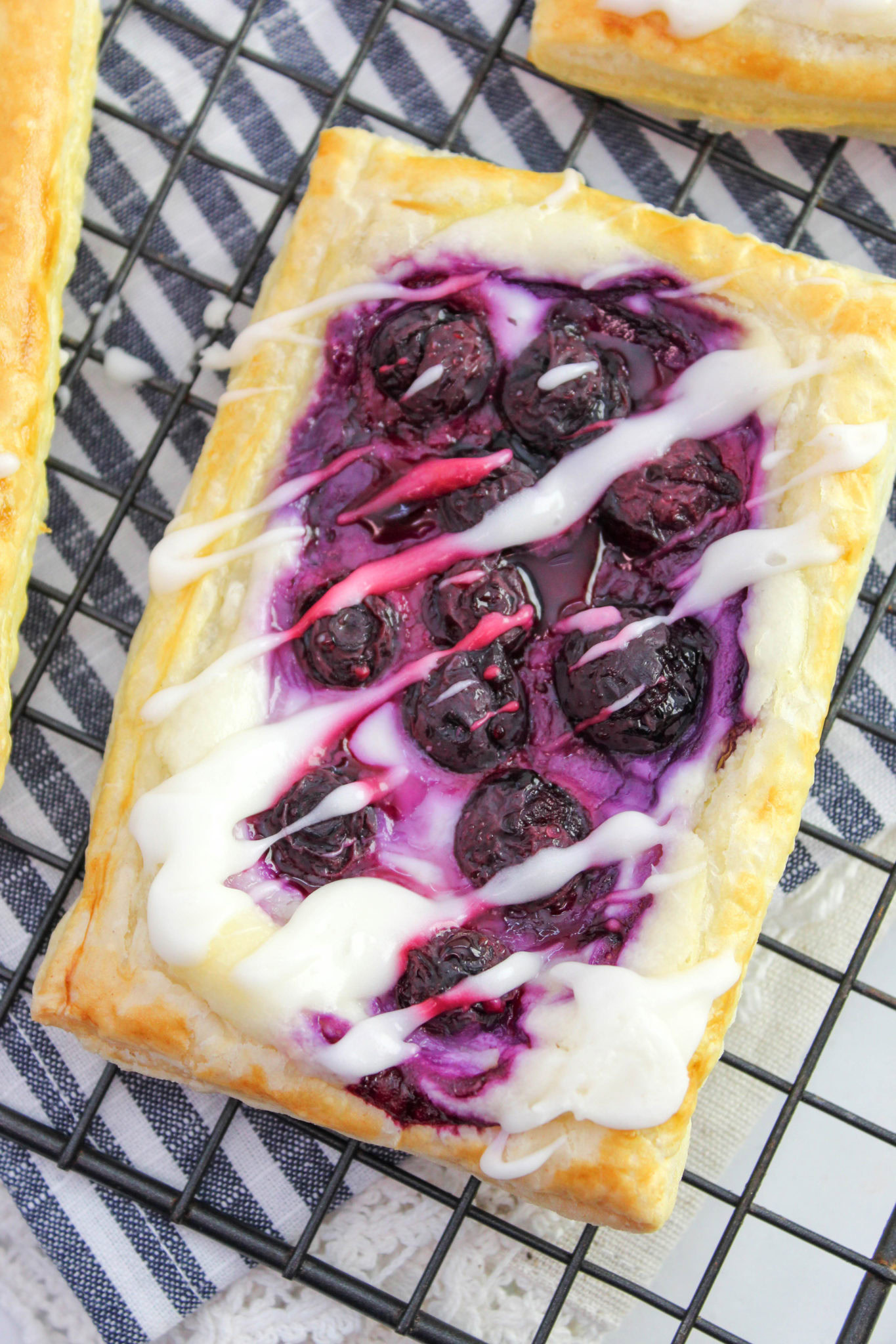 Blueberry Cream Cheese Danish - Baking You Happier