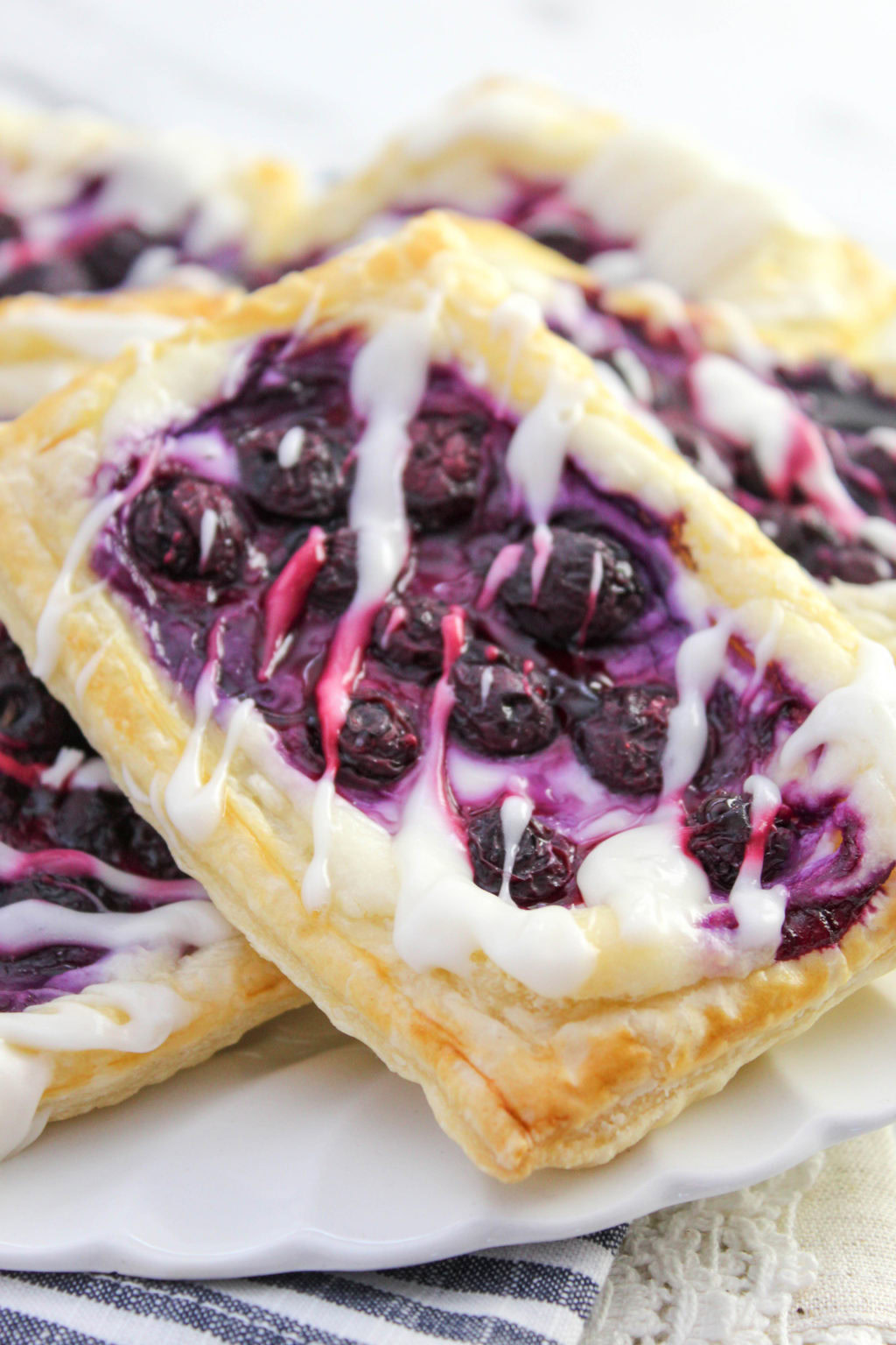 Blueberry Cream Cheese Danish | Baking You Happier