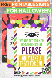 Please Take One Candy Halloween Signs - Baking You Happier
