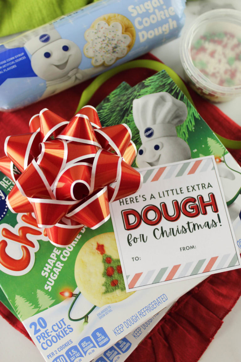 A Little Extra Dough for Christmas Free Printable Gift Tag - Baking You ...