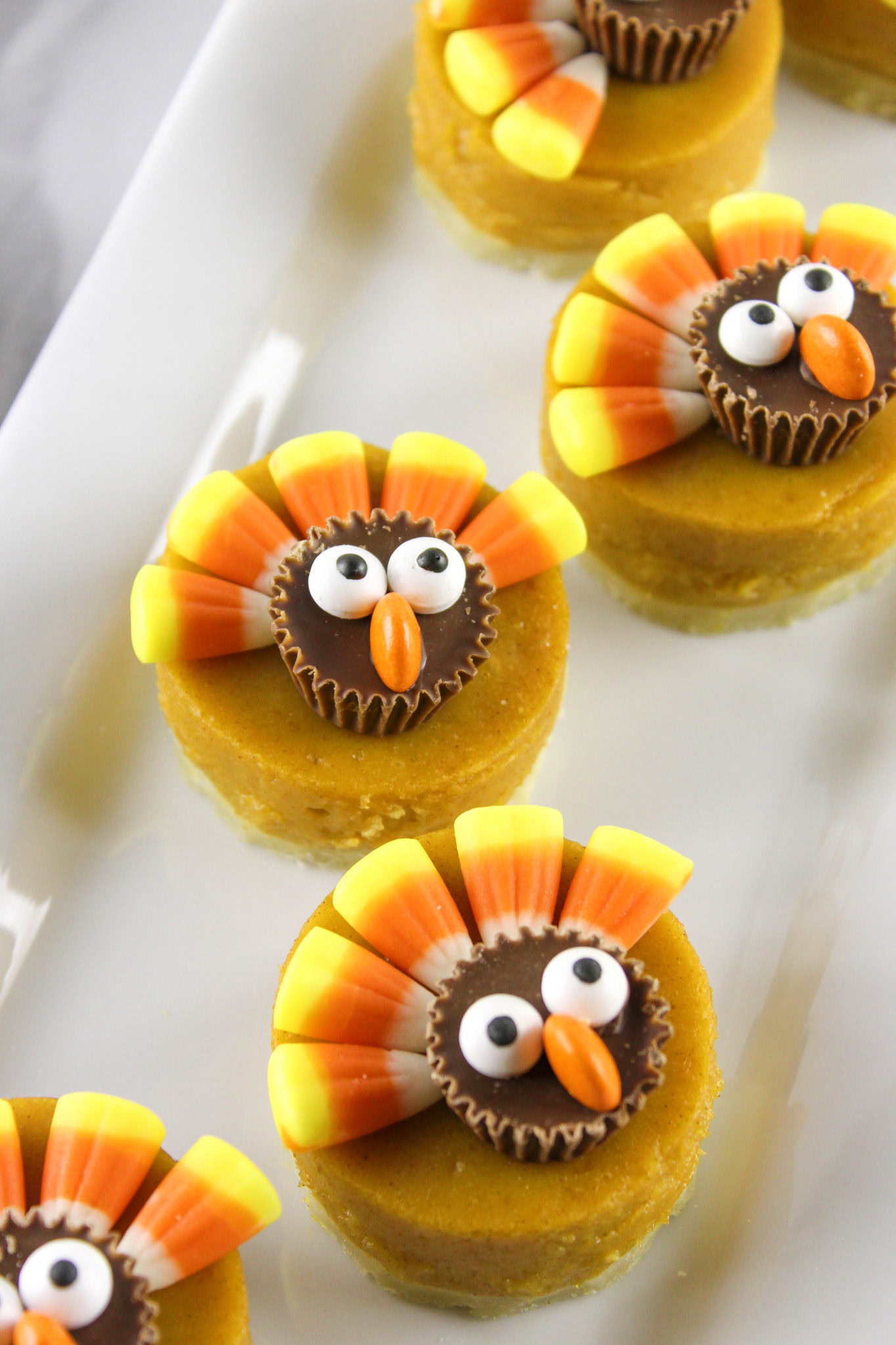 Thanksgiving Pumpkin Pie Turkeys - Baking You Happier