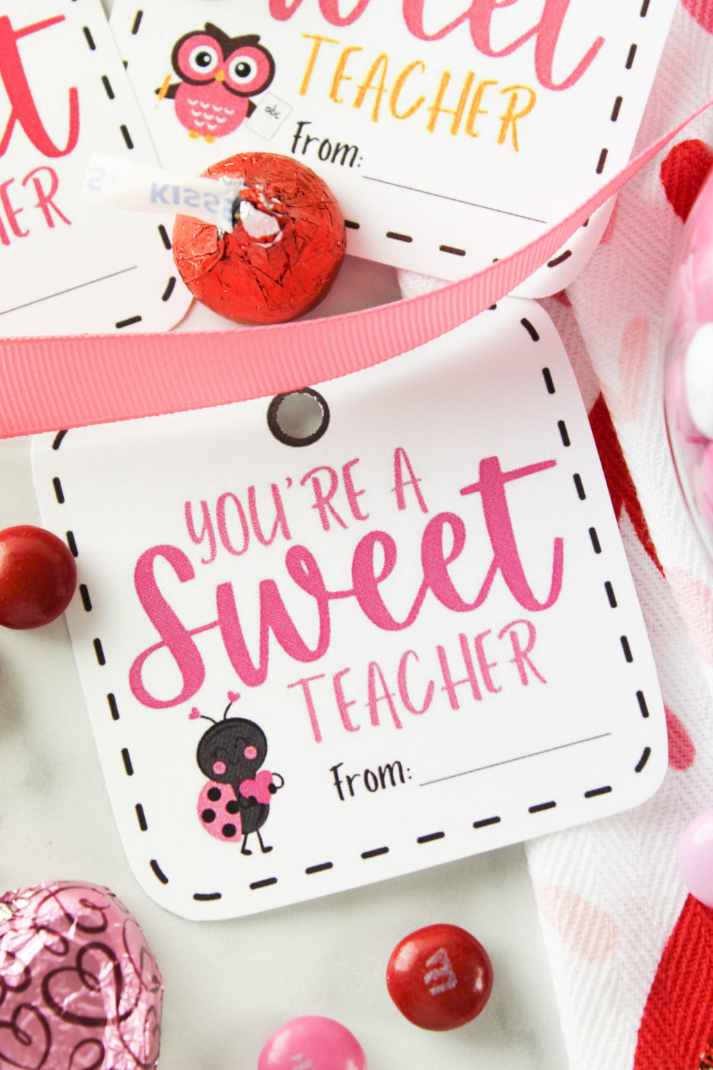 You're a Sweet Teacher Free Printable Gift Tags | Baking You Happier