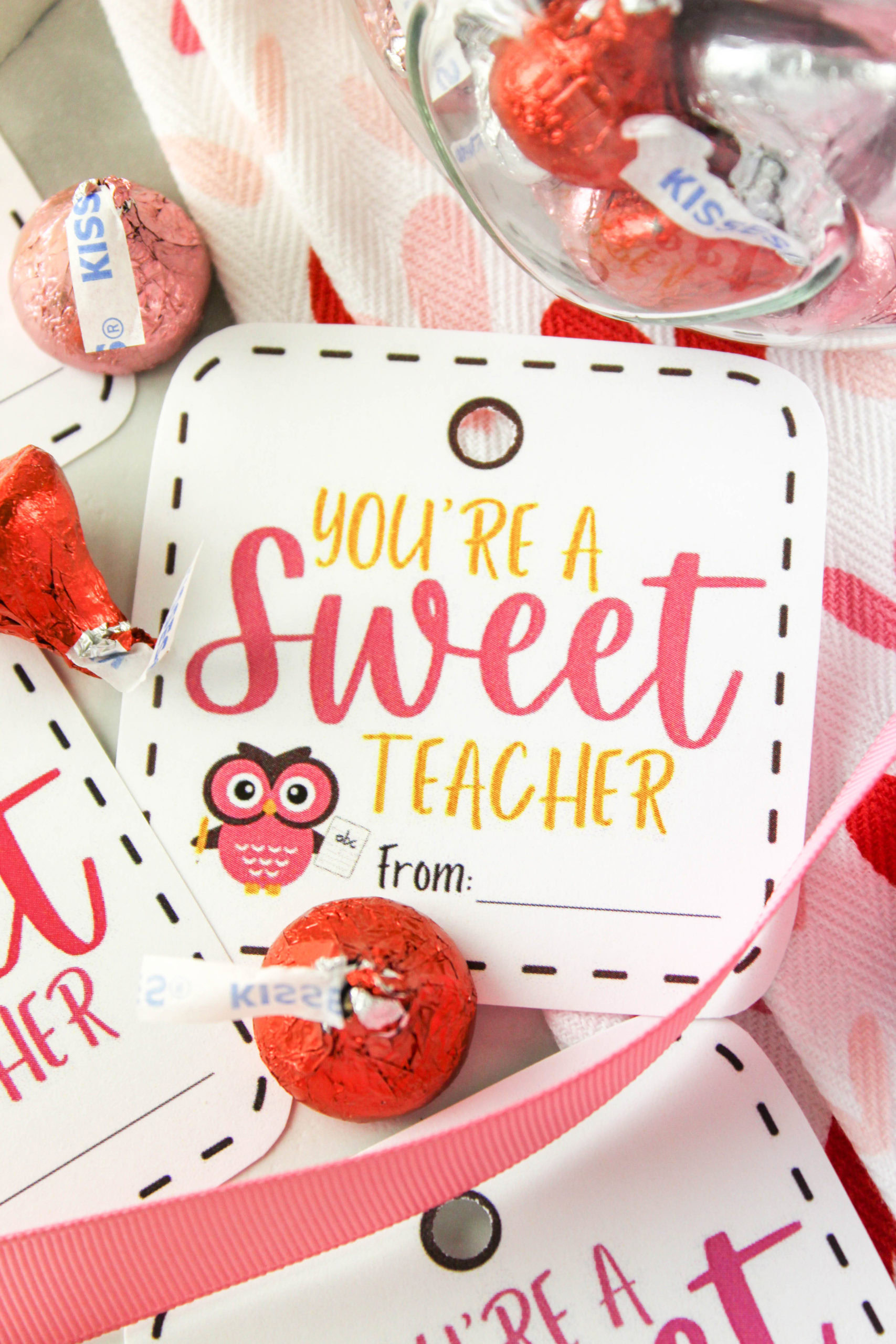 You're a Sweet Teacher Free Printable Gift Tags | Baking You Happier