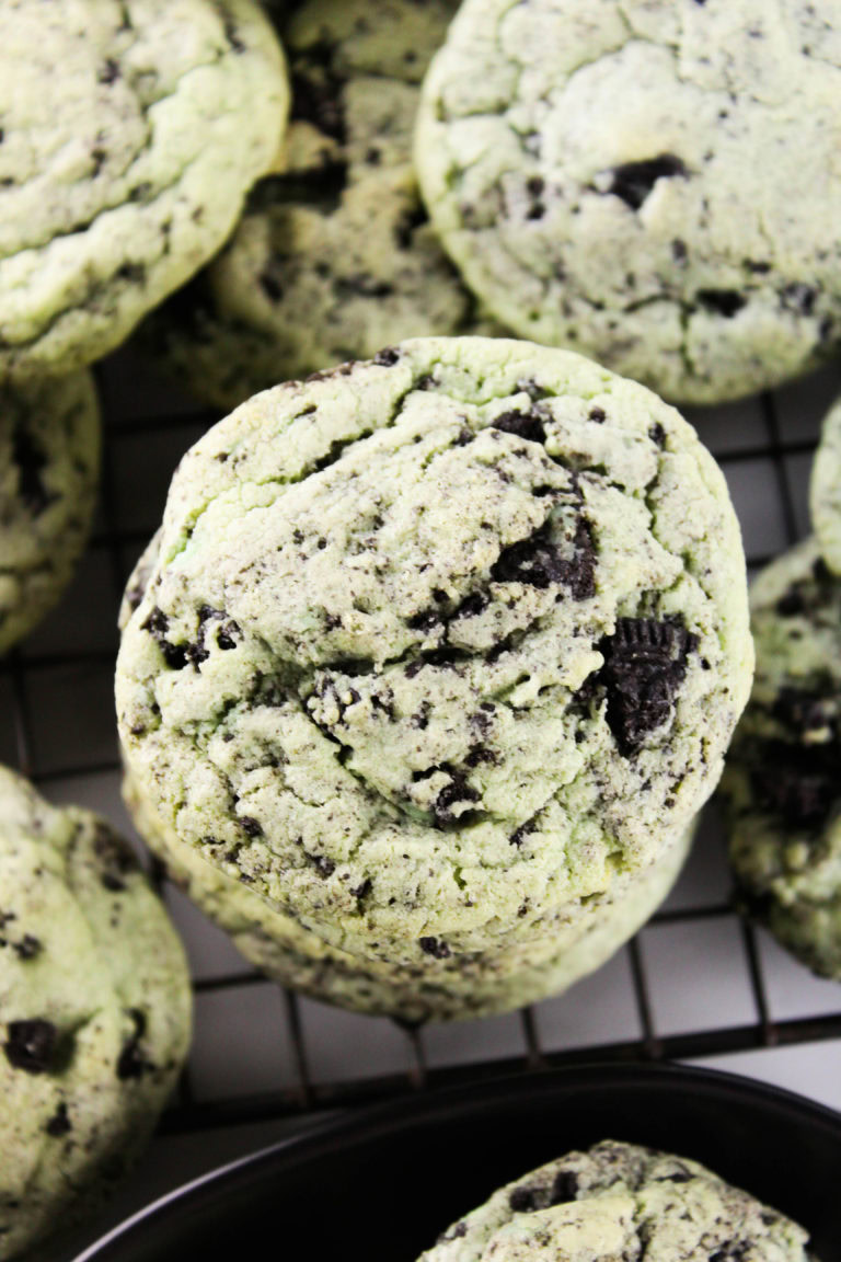 Mint Oreo Pudding Cookies | Baking You Happier