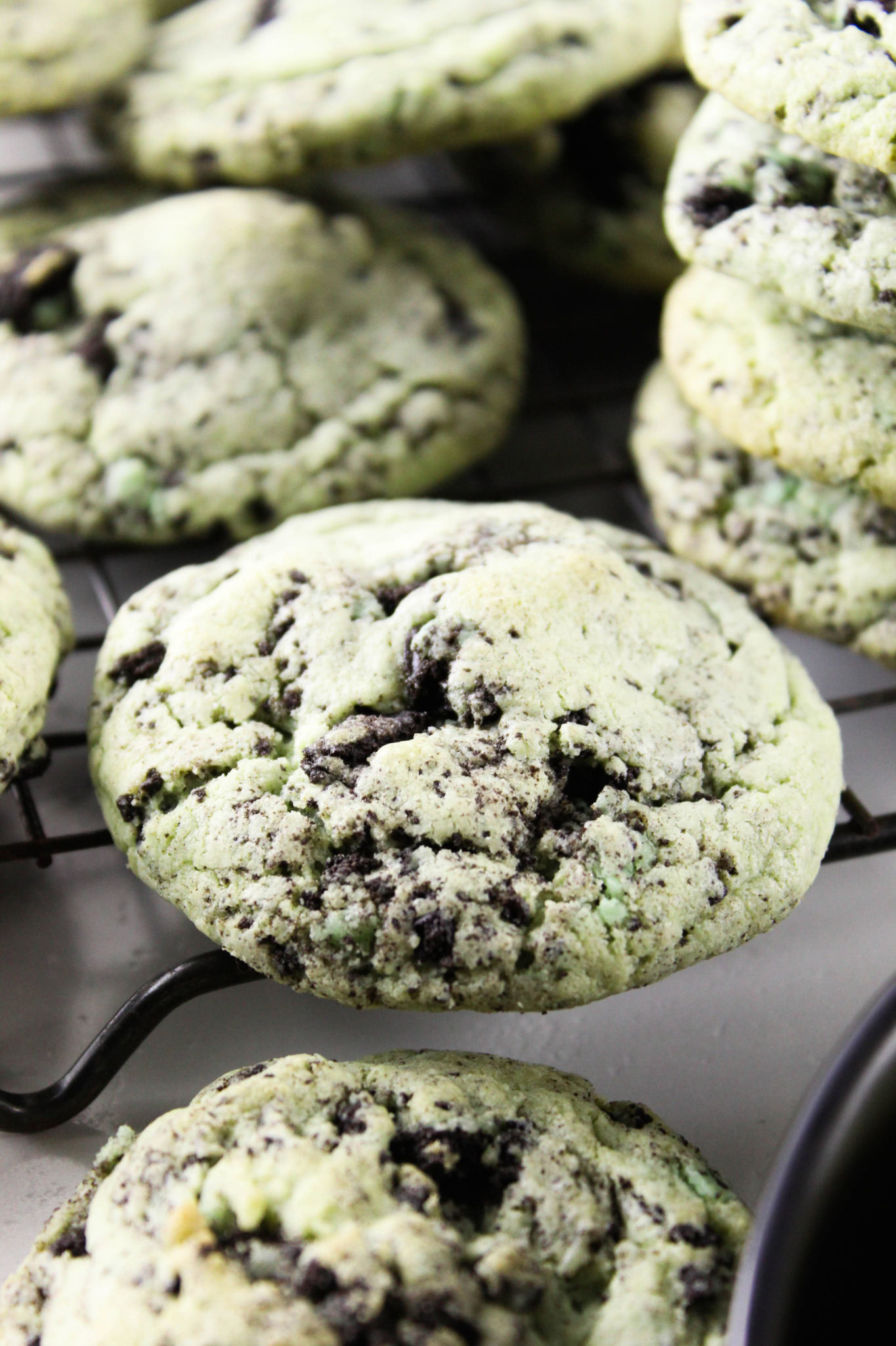Mint Oreo Pudding Cookies | Baking You Happier