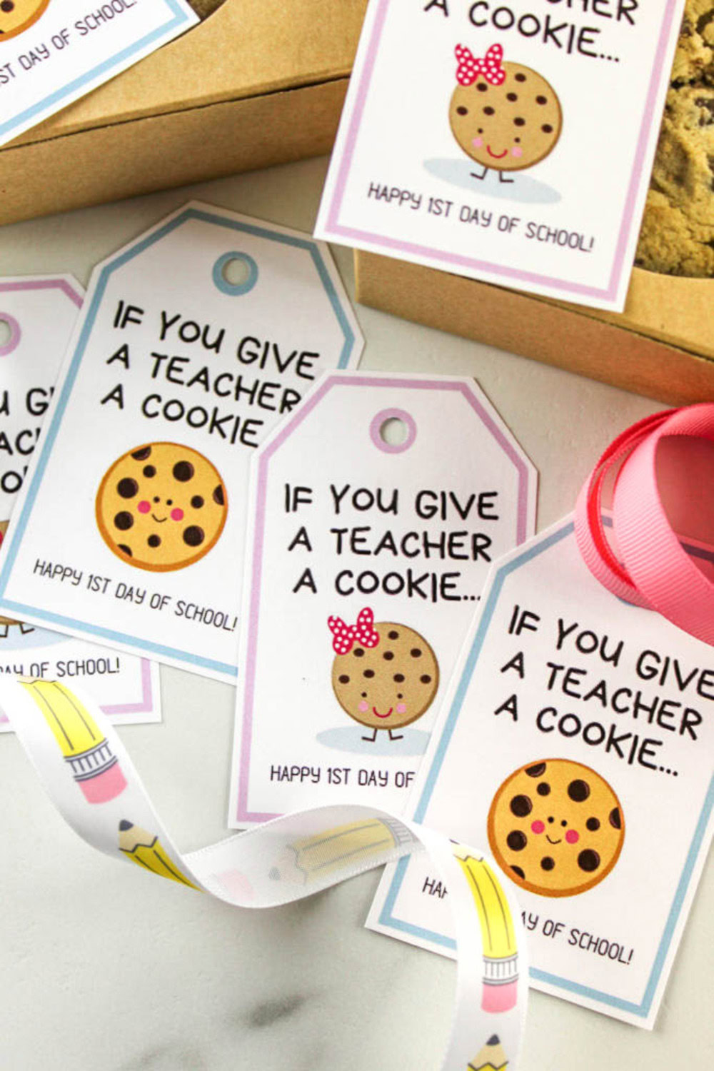 If You Give a Teacher a Cookie Free Printable Gift Tags - Baking You ...