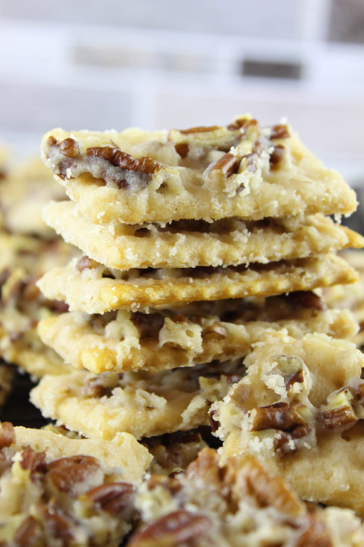 Nutty Toffee Crackers | Baking You Happier
