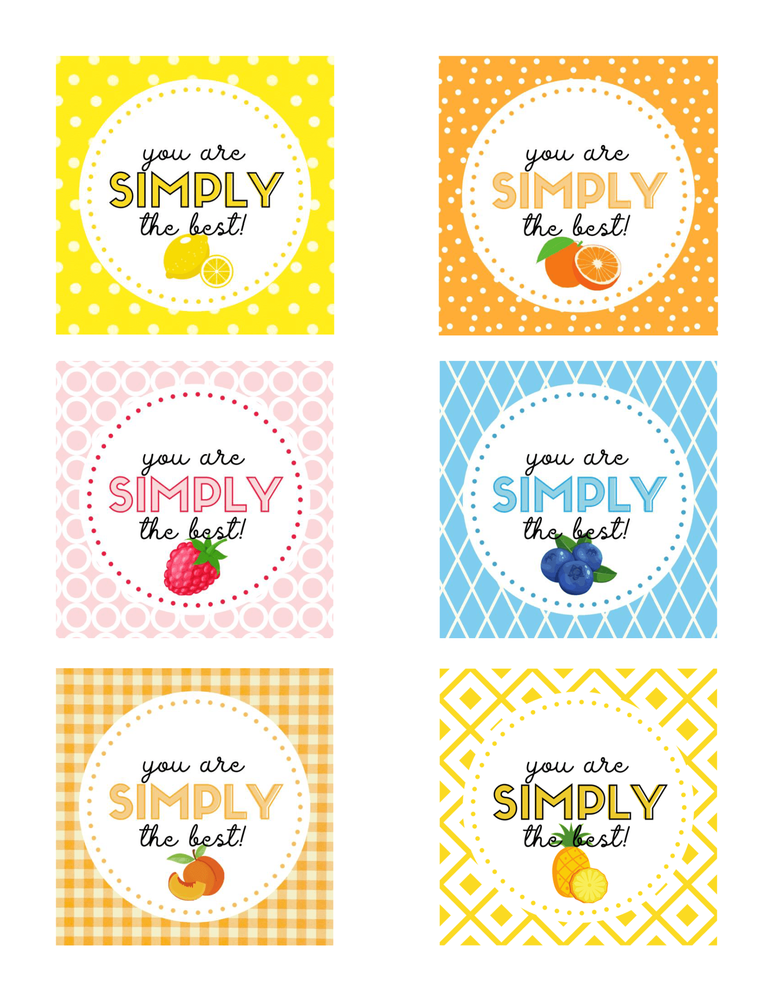 You Are Simply the Best Free Printable Thank You Gift Tag - Baking You ...