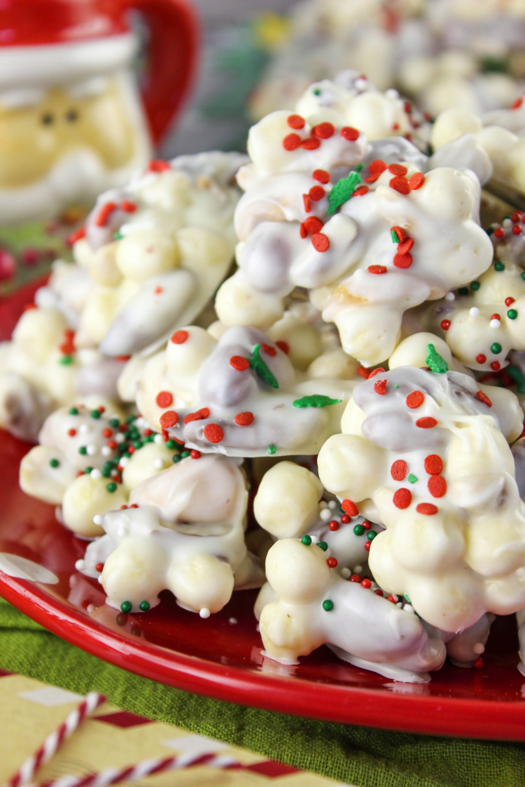 Almond Bark Clusters - Baking You Happier