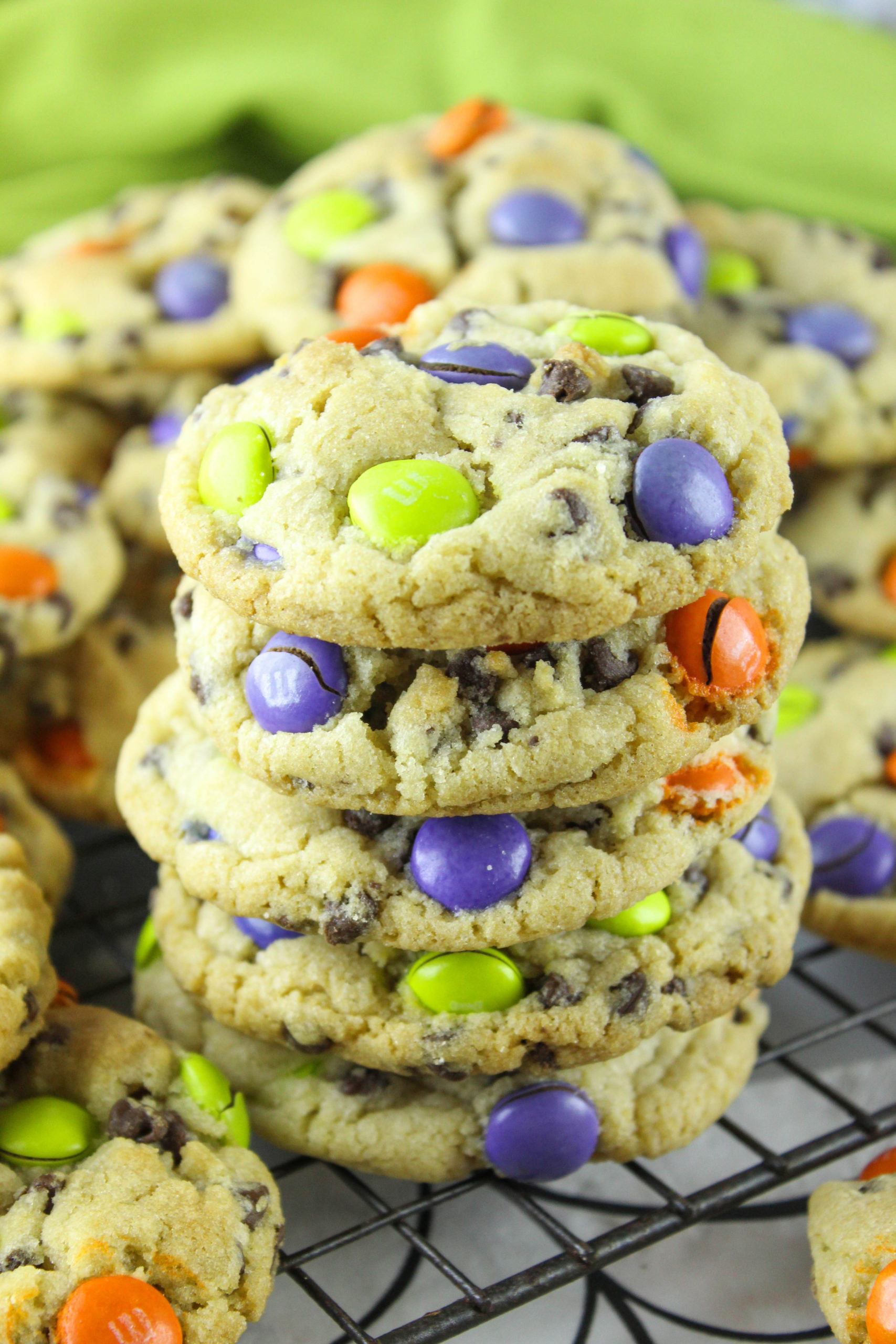 Halloween M&M Cookies | Baking You Happier