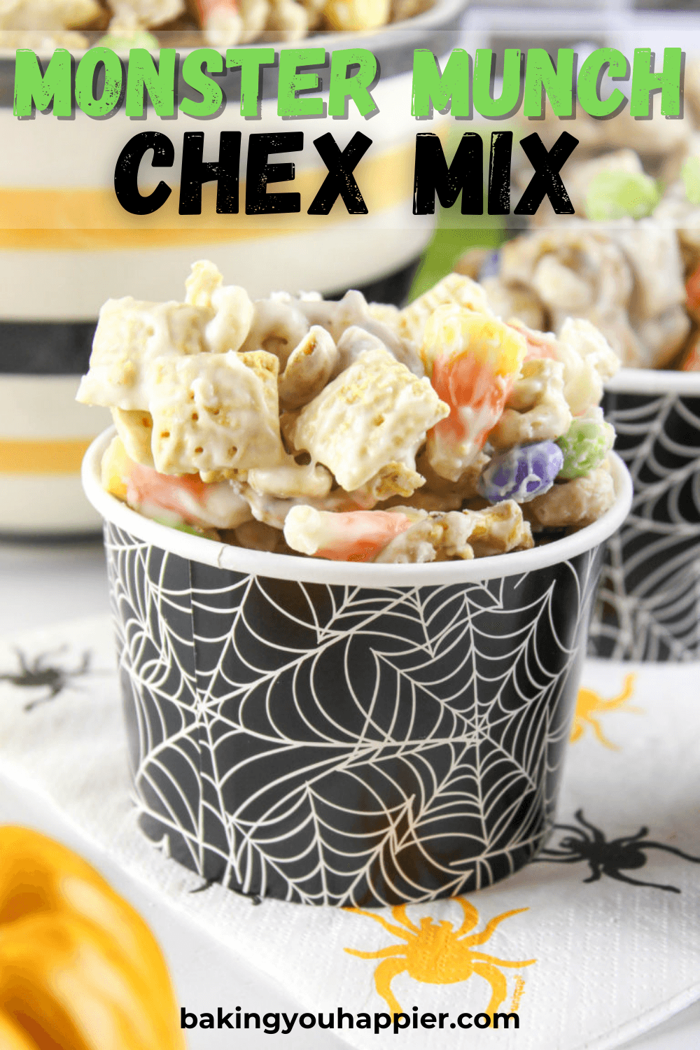 Monster Munch Chex Mix - Baking You Happier