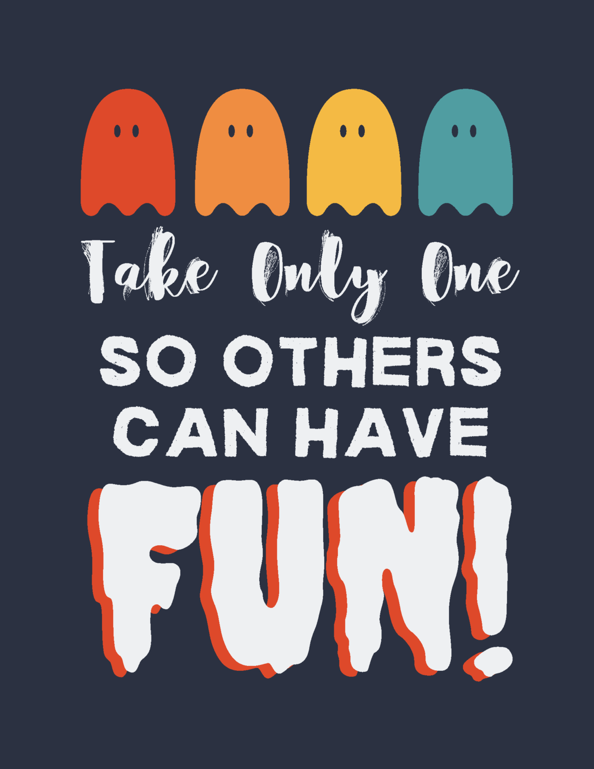 Please Take One Candy Halloween Signs - Baking You Happier