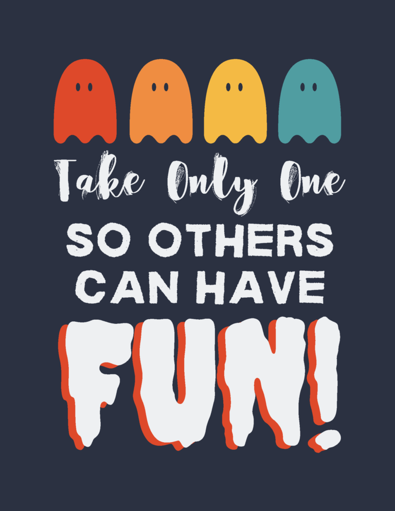 Please Take One Candy Halloween Signs | Baking You Happier