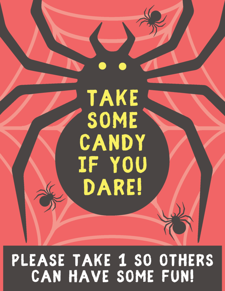 Please Take One Candy Halloween Signs | Baking You Happier