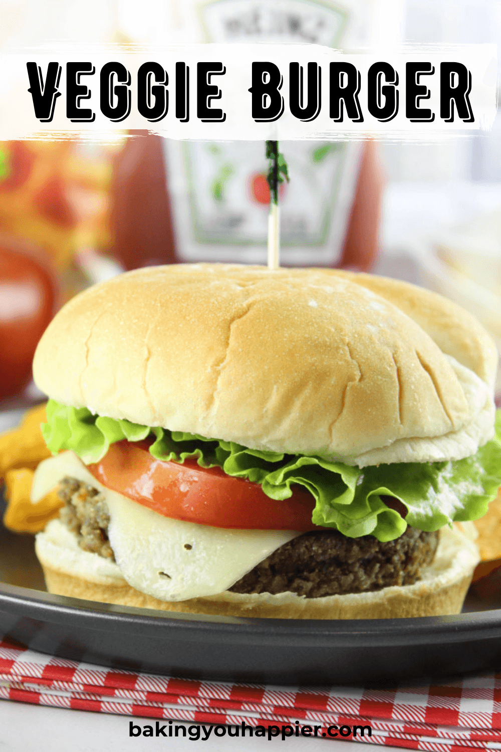 BBQ Veggie Burger | Baking You Happier