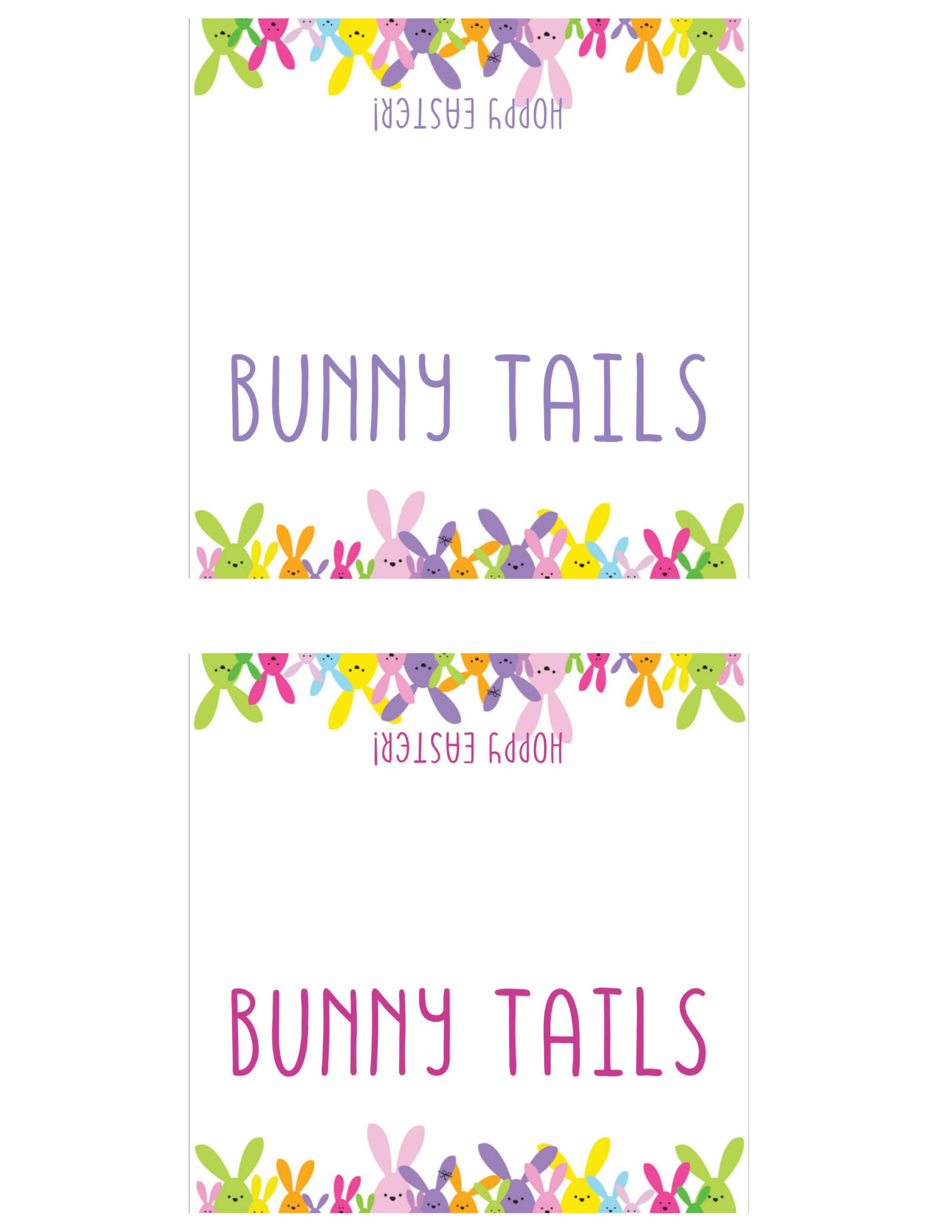 Bunny Tails Printable Treat Bag Topper | Baking You Happier