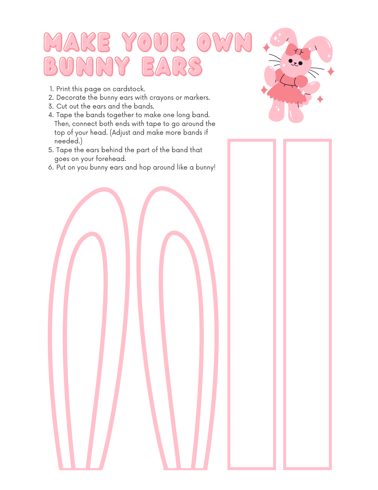 Free Printable Easter Activity Sheets | Baking You Happier
