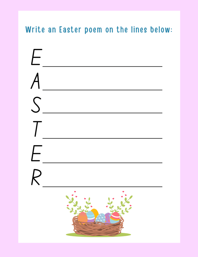 Free Printable Easter Activity Sheets | Baking You Happier