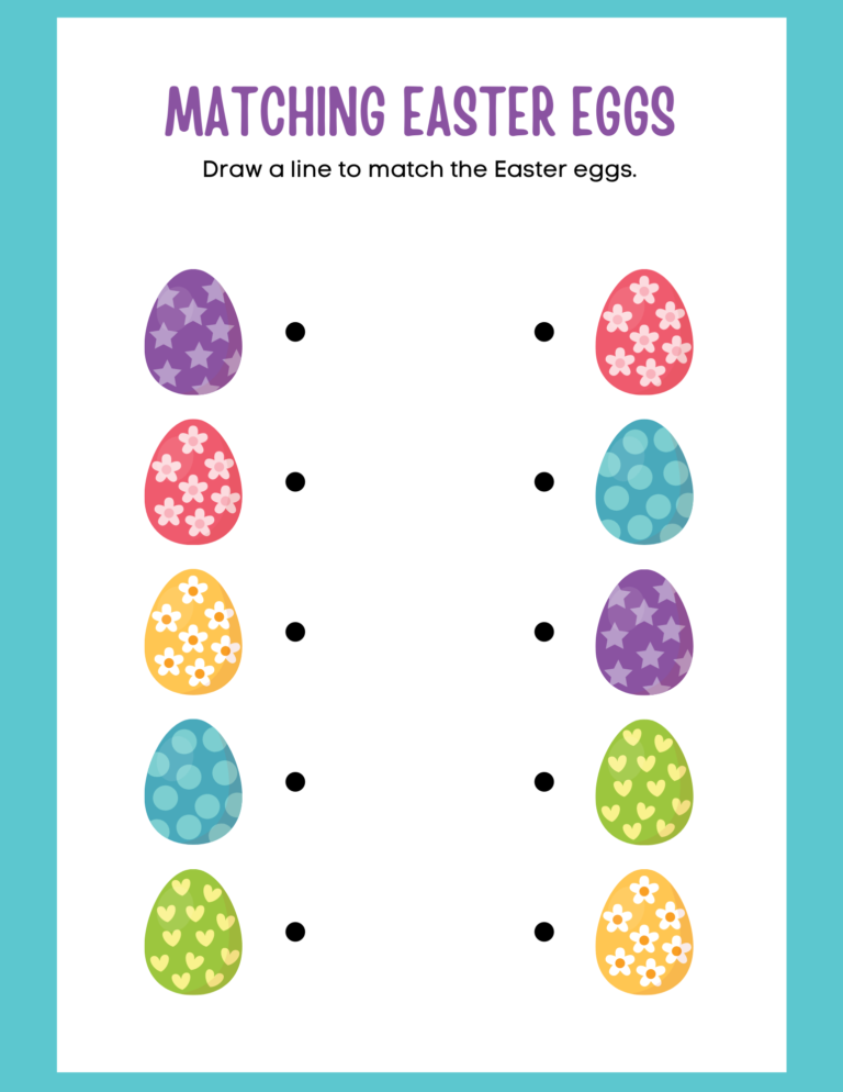 Free Printable Easter Activity Sheets | Baking You Happier