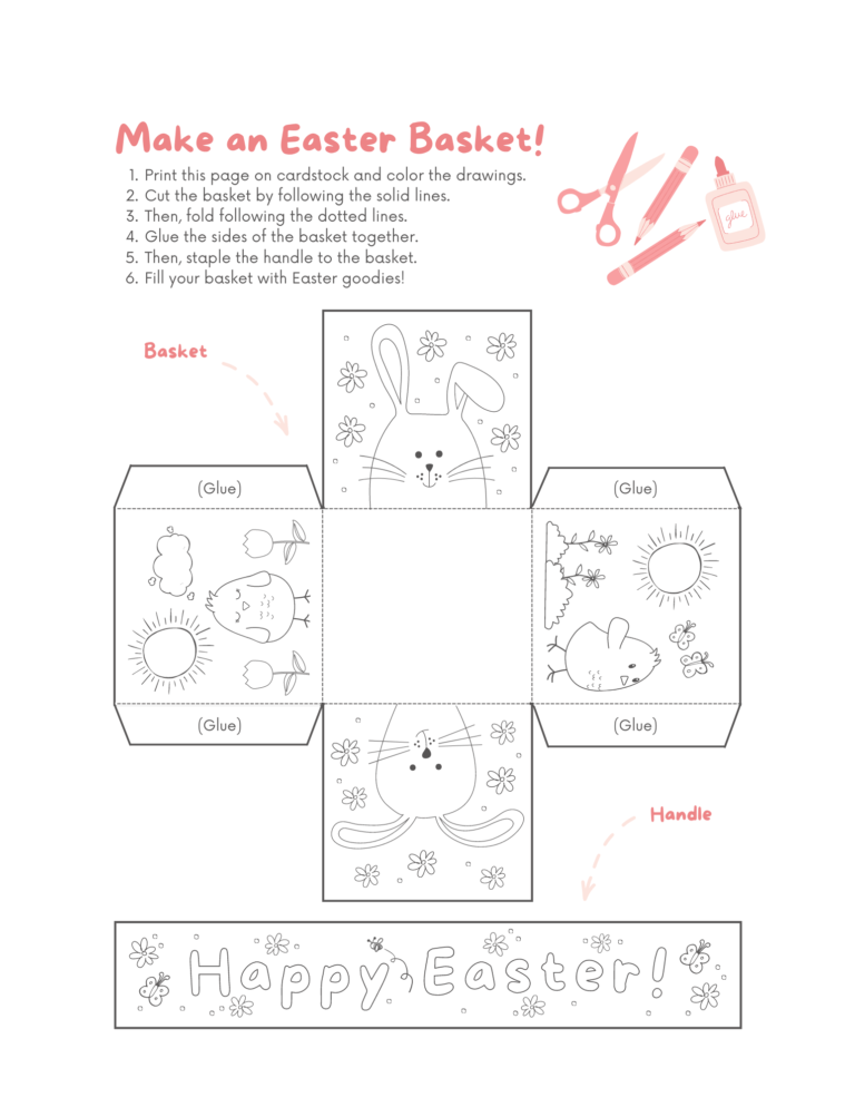 Free Printable Easter Activity Sheets | Baking You Happier