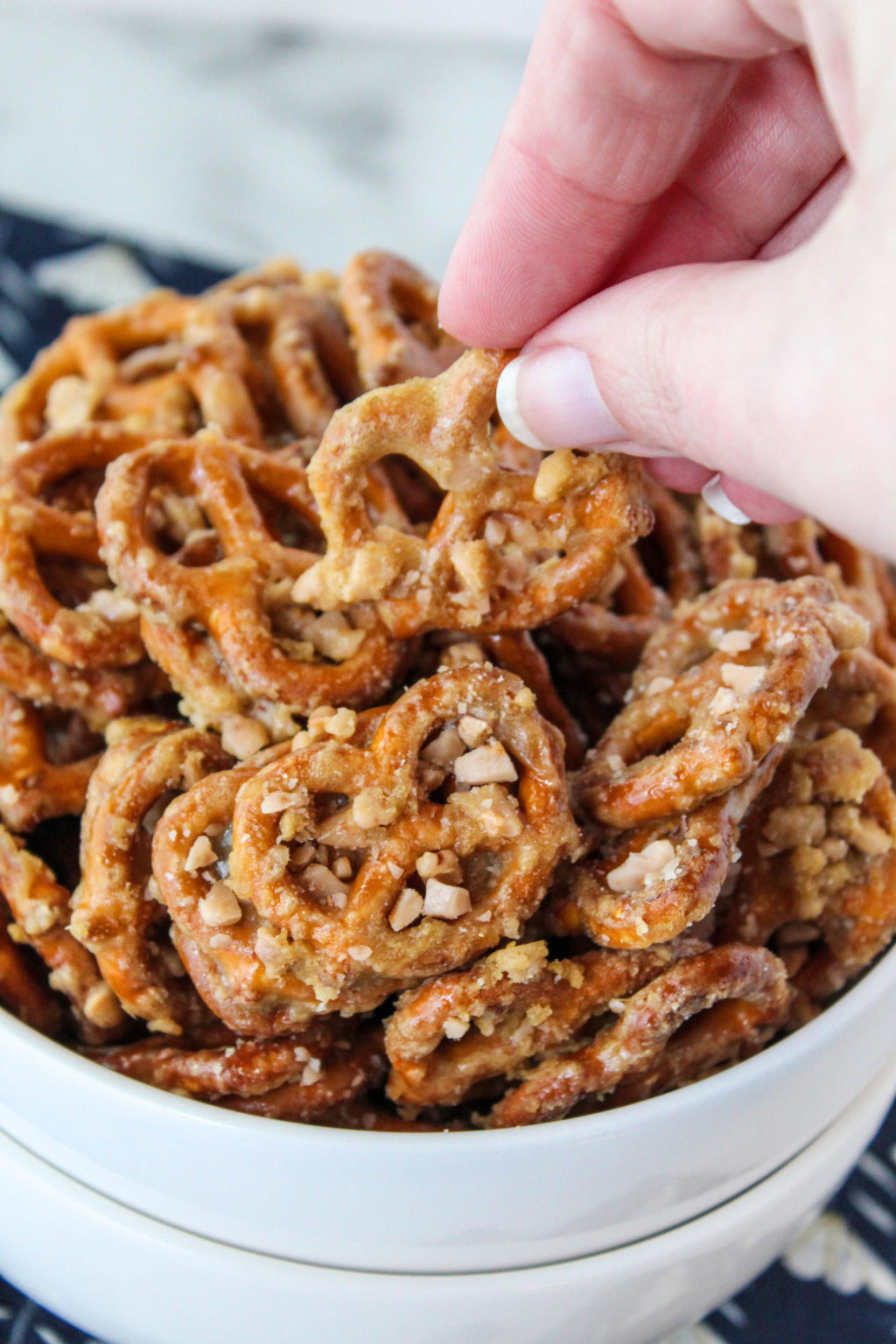Butter Toffee Pretzels | Baking You Happier
