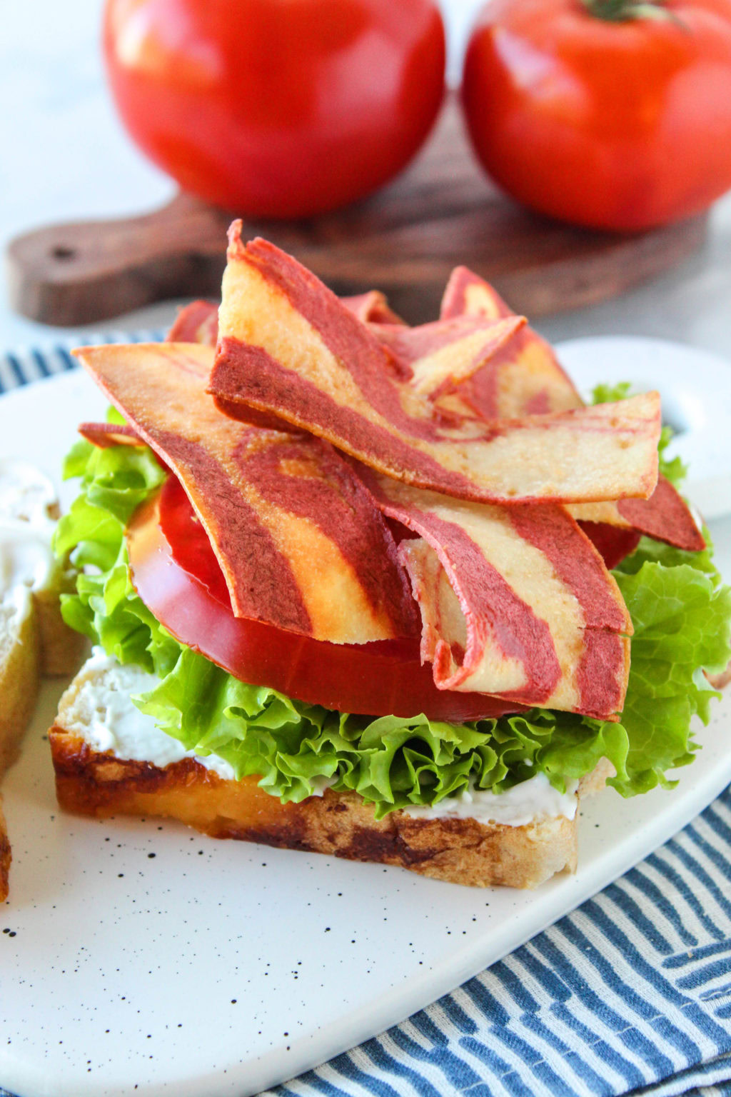 Vegetarian BLT - Baking You Happier