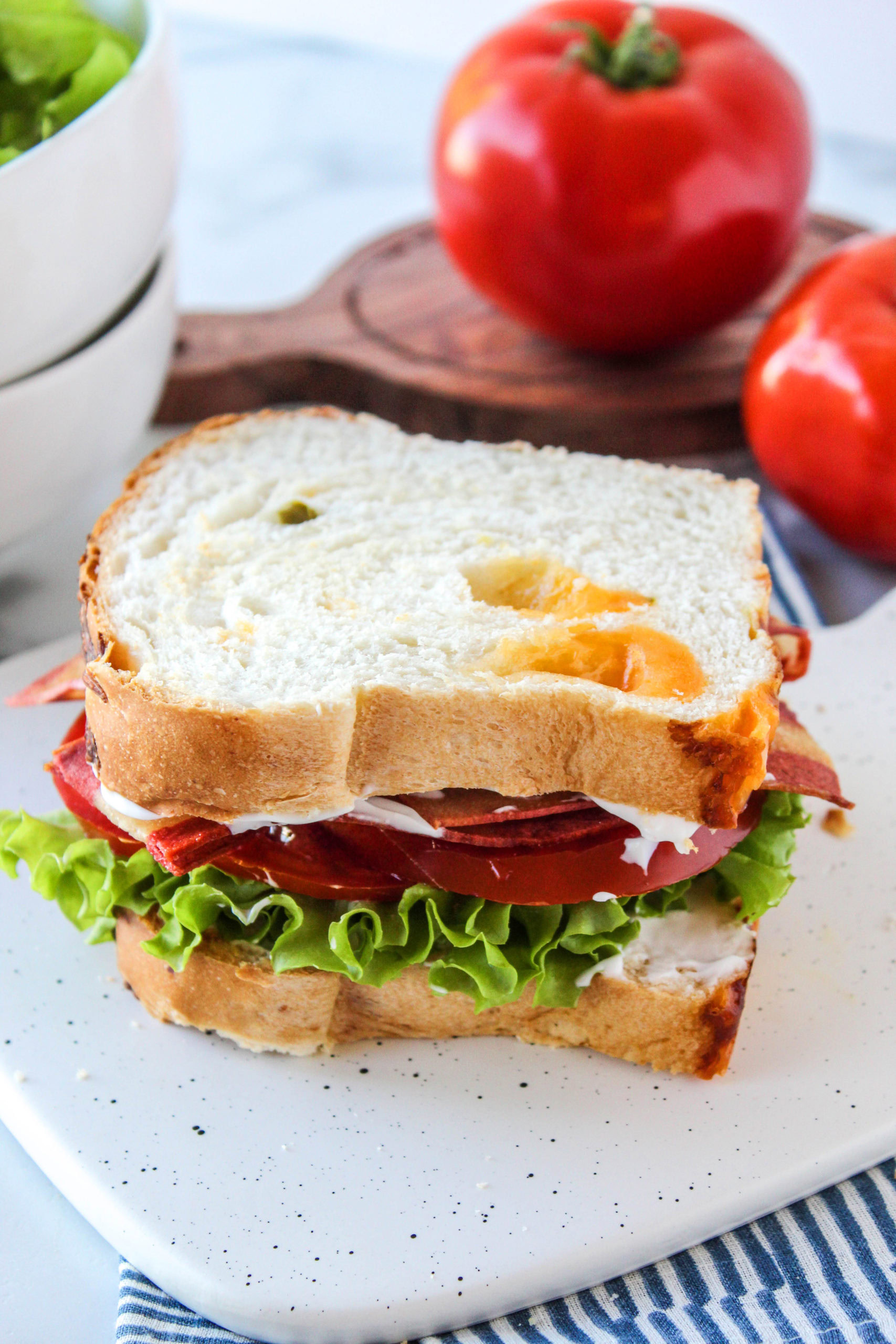 Vegetarian BLT | Baking You Happier