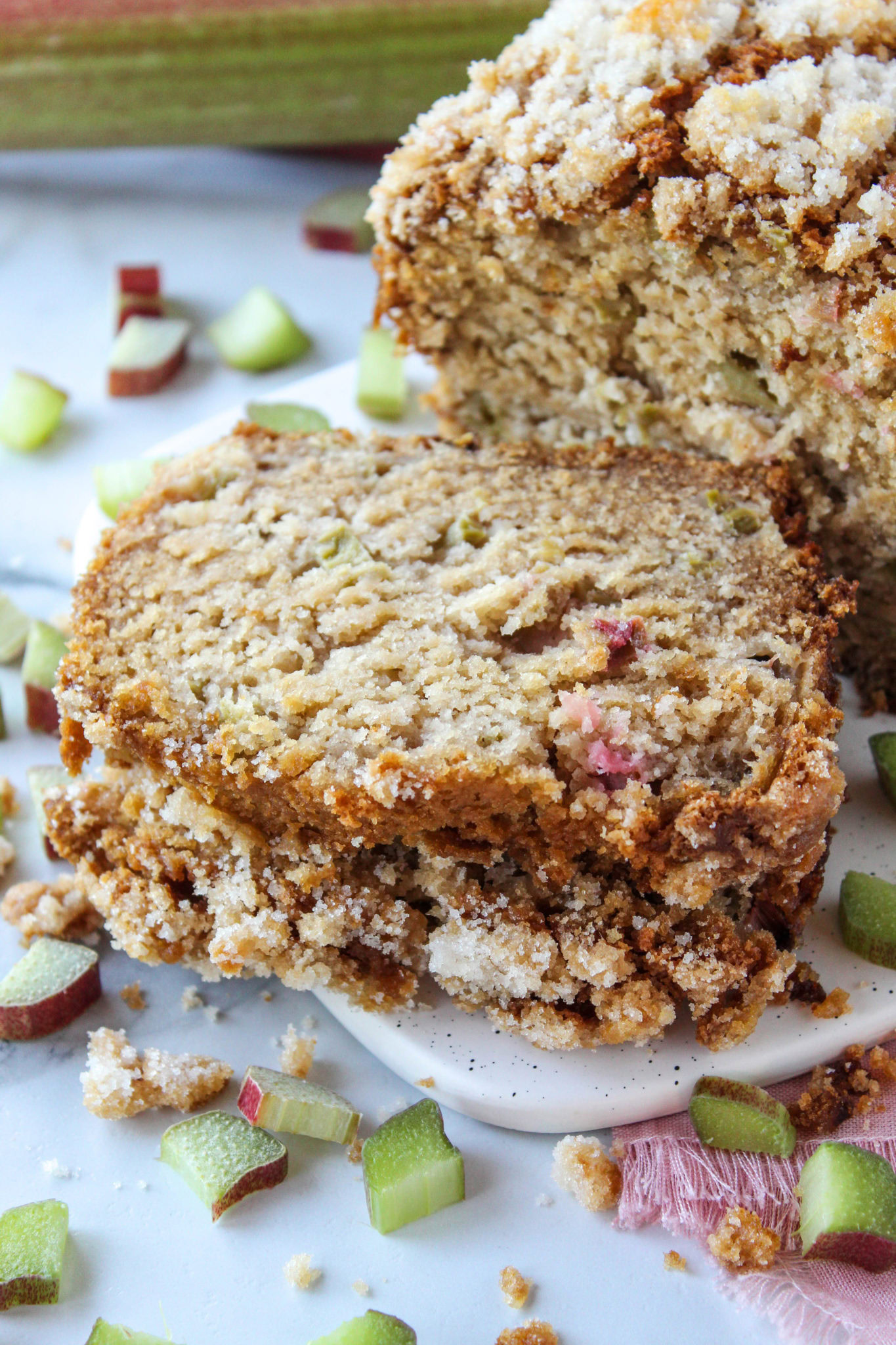 Rhubarb Bread | Baking You Happier