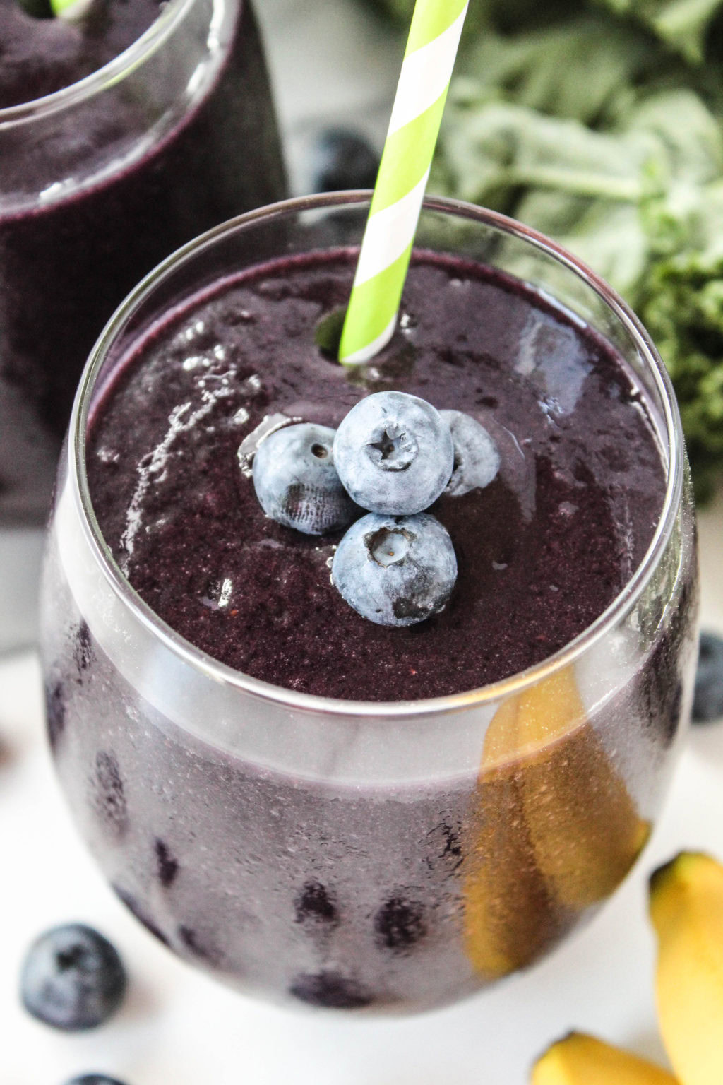 Blueberry Kale Smoothie | Baking You Happier