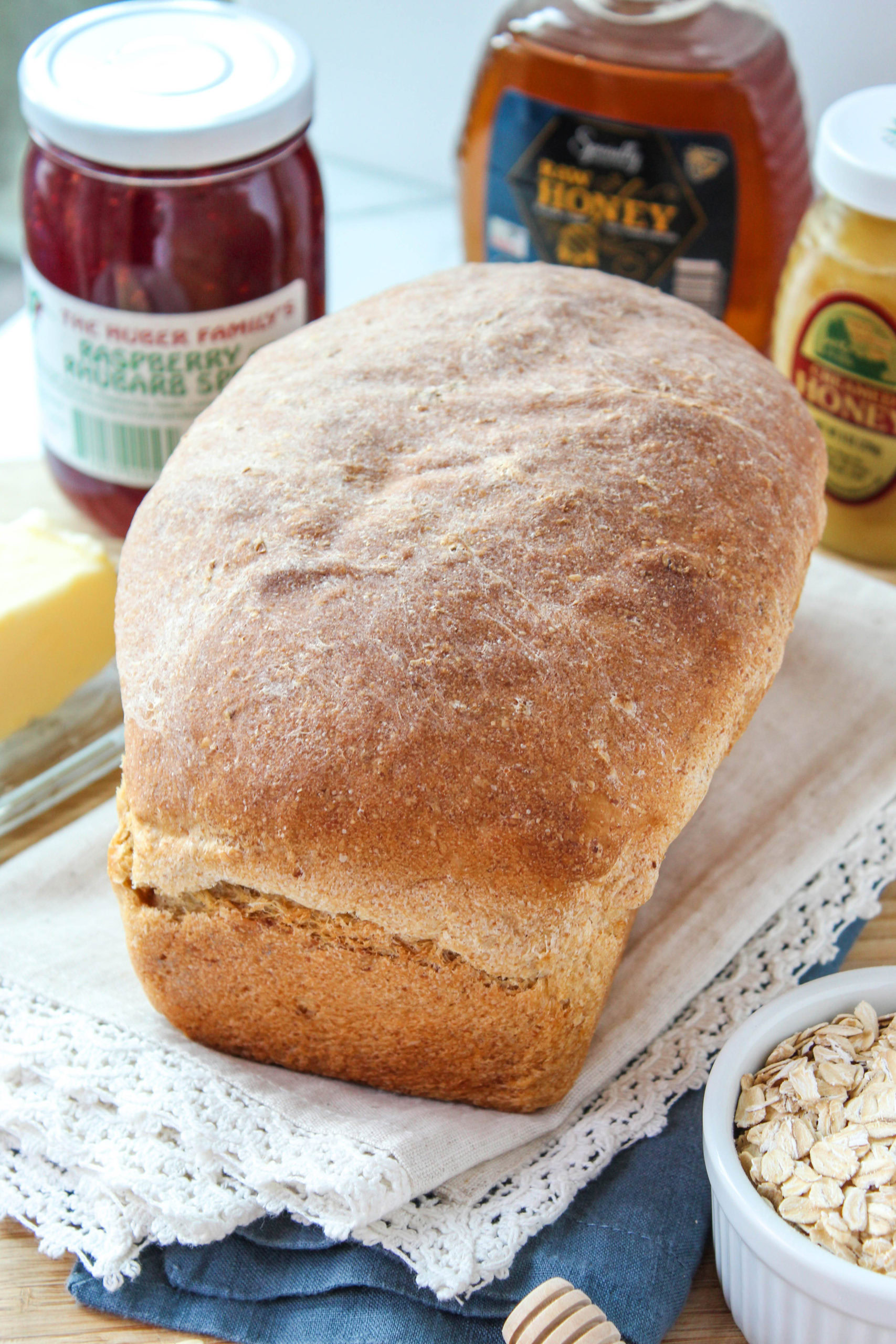 Homemade Oatmeal Bread - Baking You Happier