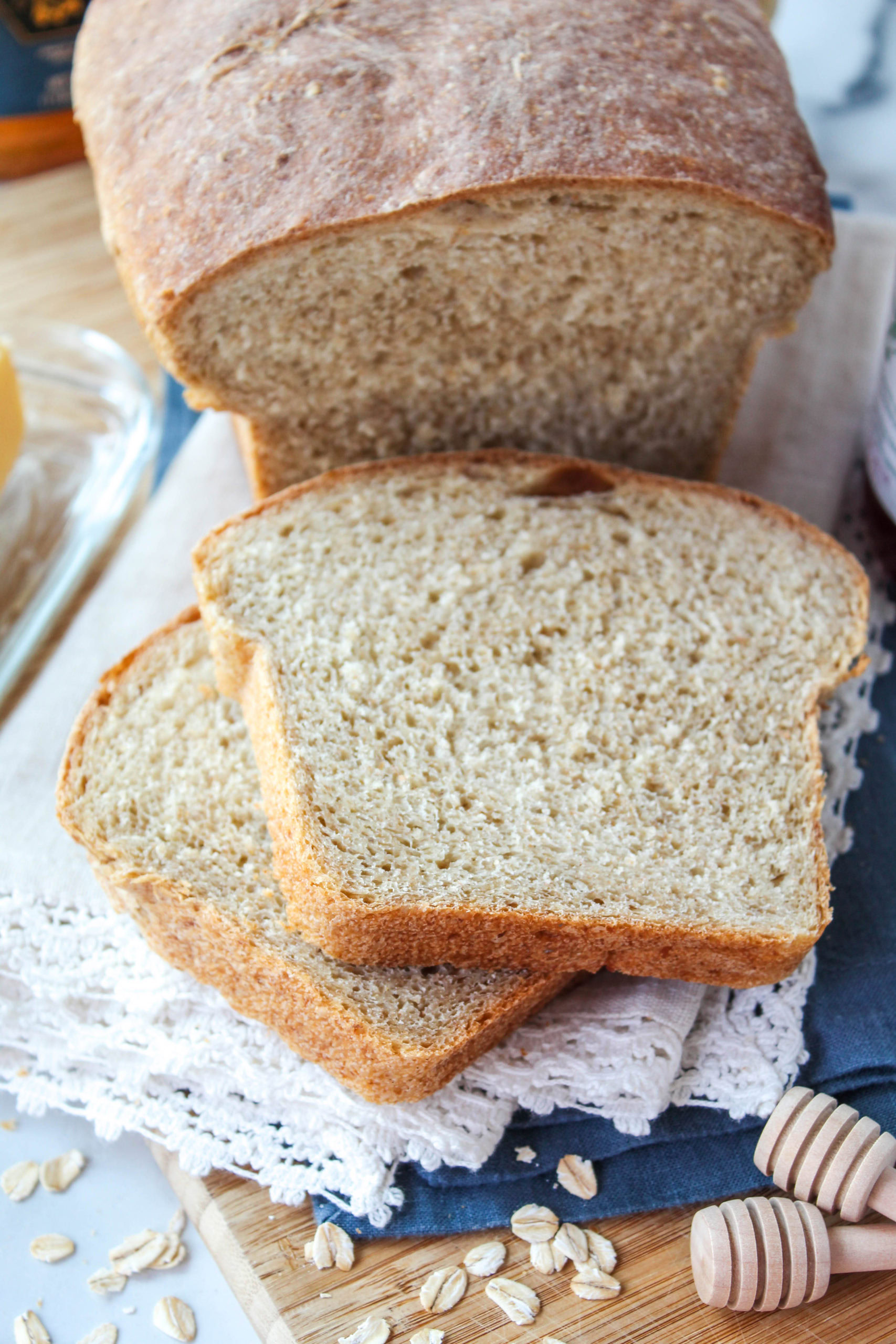 Homemade Oatmeal Bread - Baking You Happier