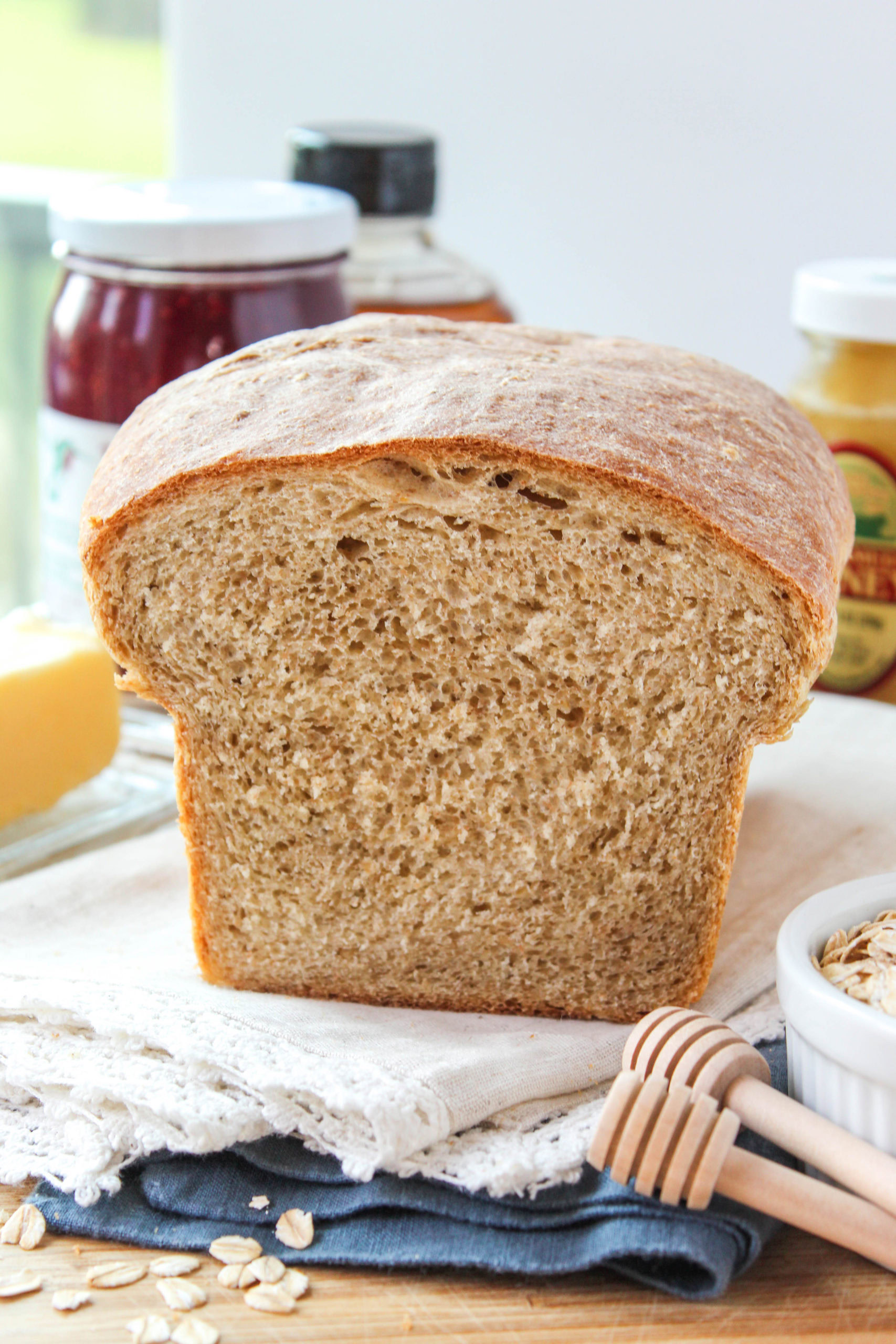 Homemade Oatmeal Bread - Baking You Happier