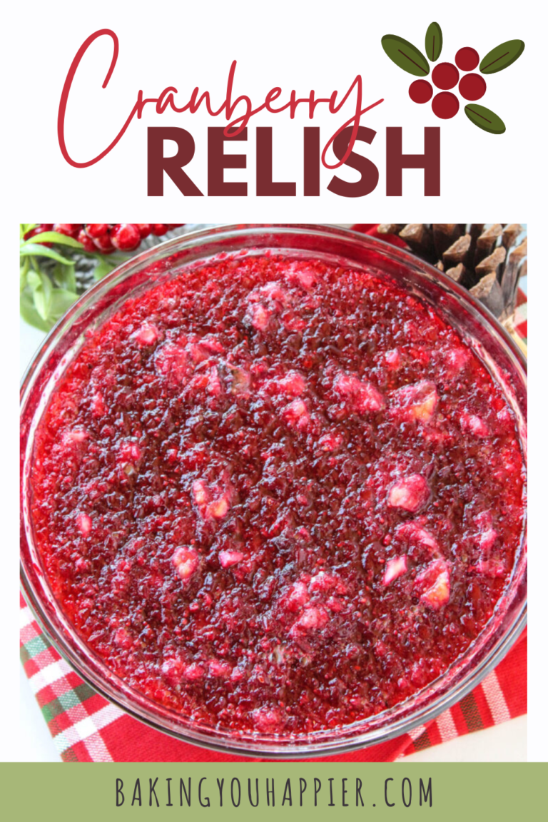 Cranberry Relish - Baking You Happier