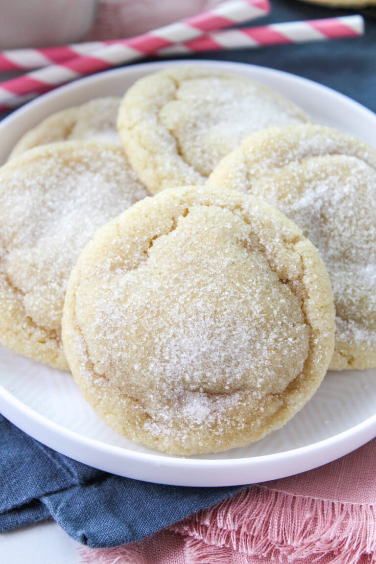 Chewy Sugar Cookies - Baking You Happier