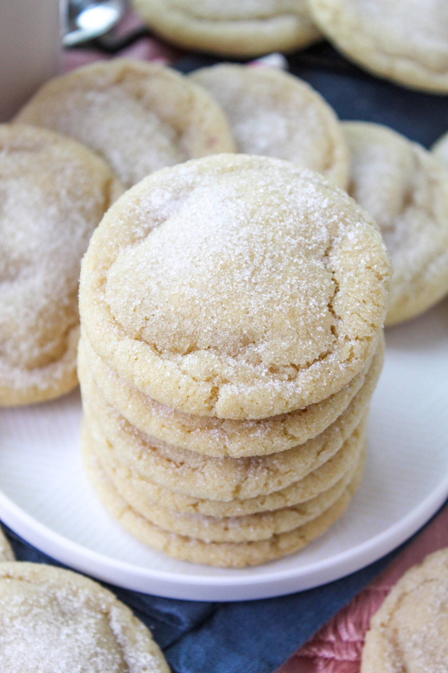 Chewy Sugar Cookies - Baking You Happier