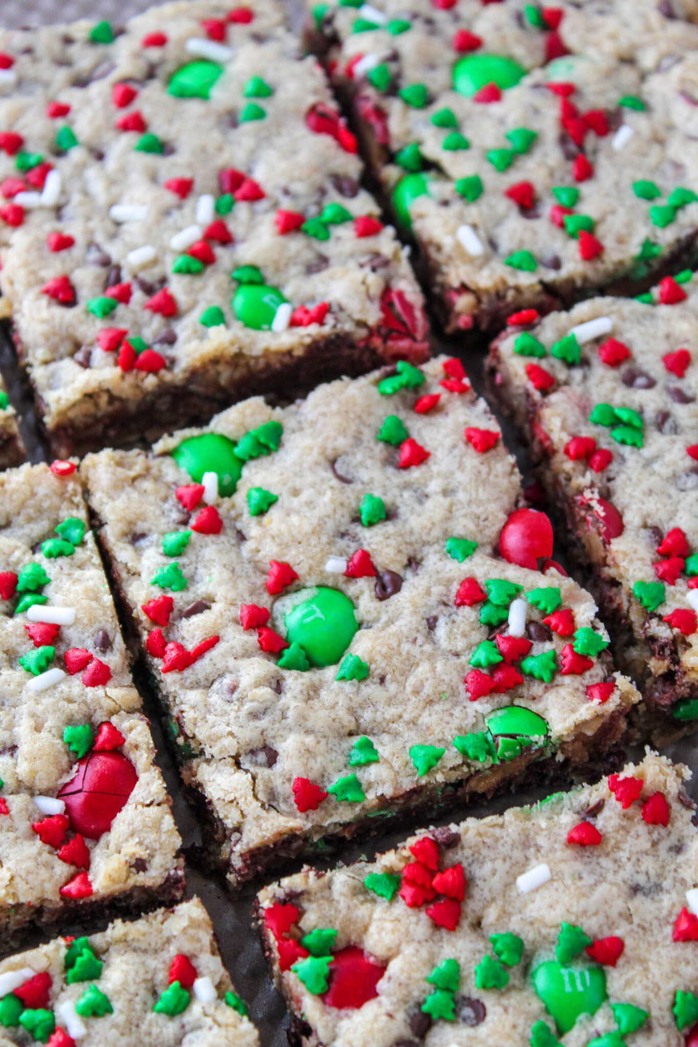 Santa’s Peanut Butter Cookie Bars - Baking You Happier