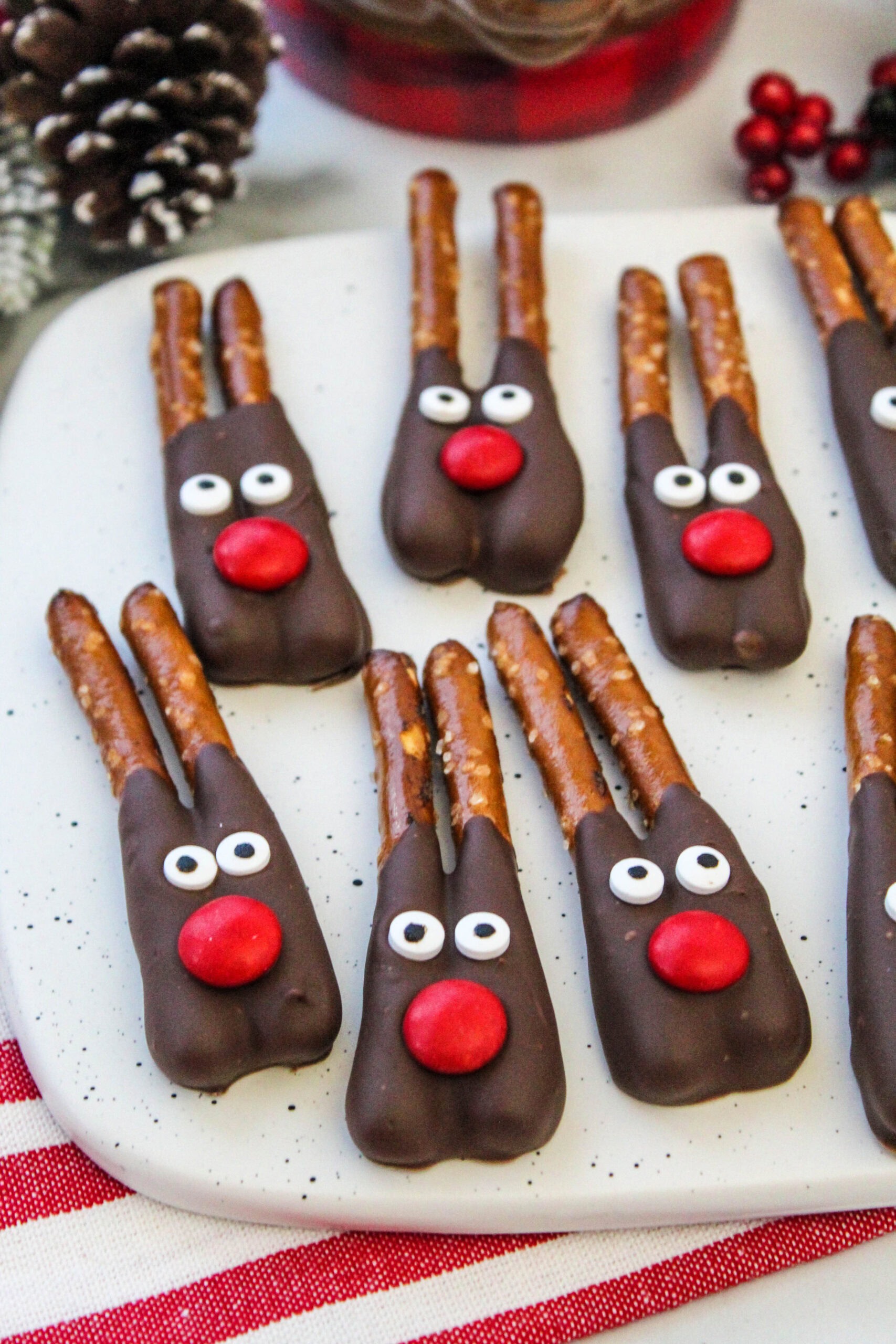 Reindeer Pretzels - Baking You Happier