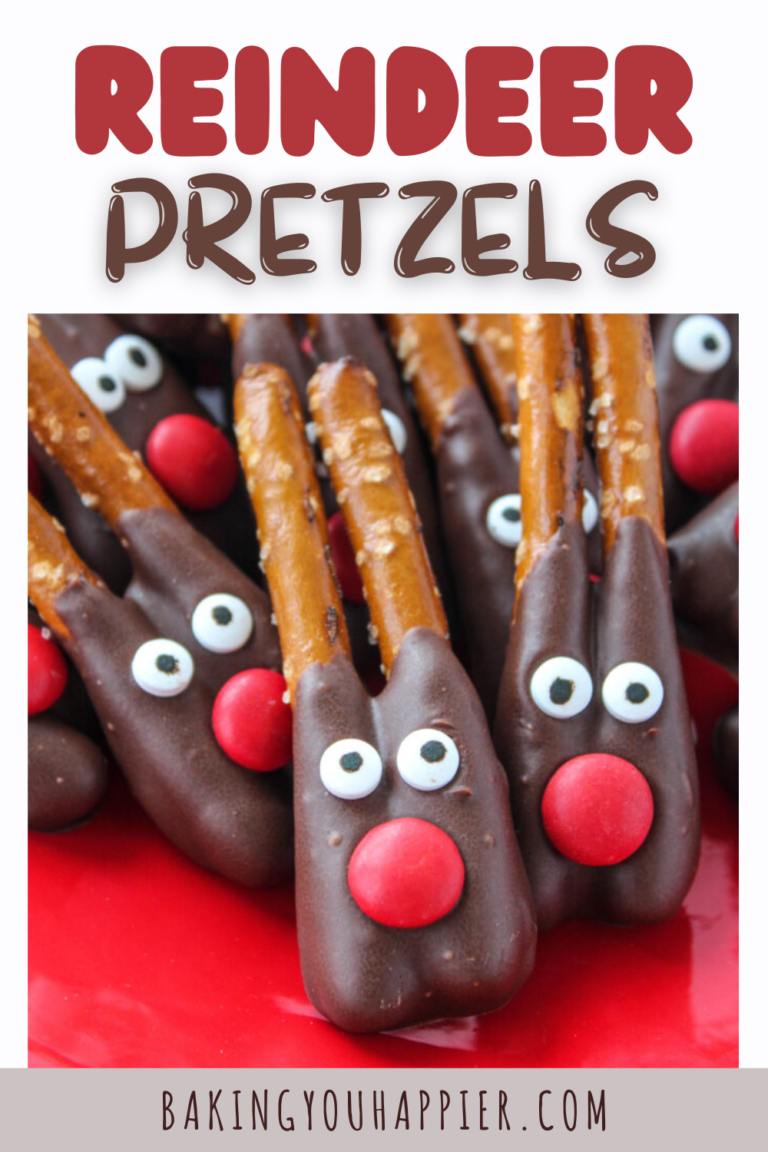 Reindeer Pretzels - Baking You Happier
